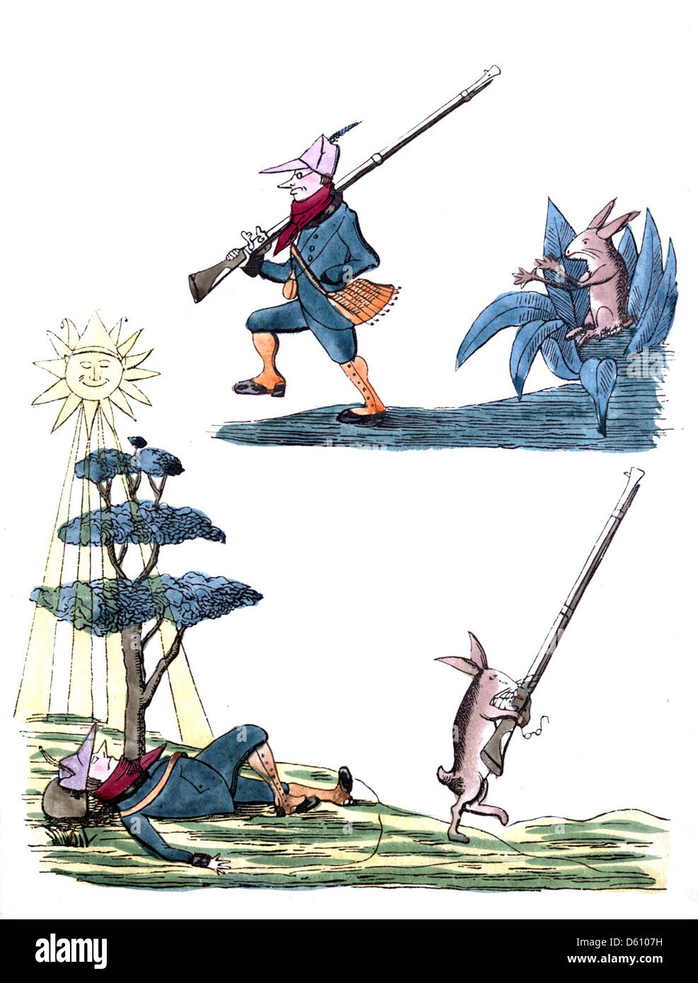 This ca. 1848 illustration from 'Caw Caw: The Chronicle of Crows ...