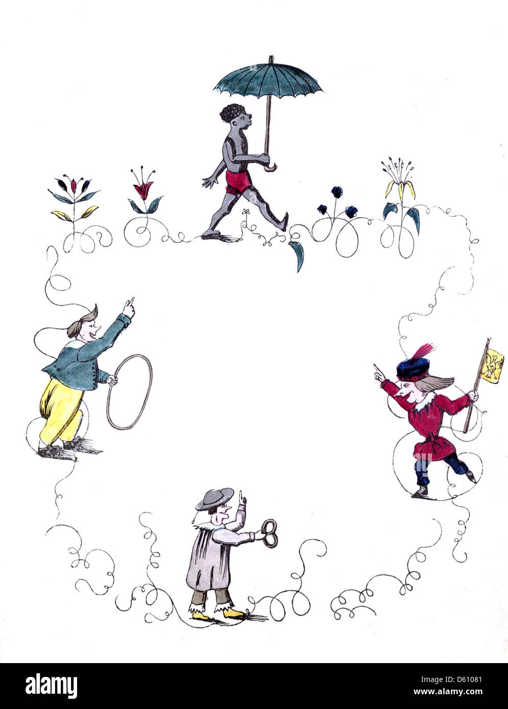 An illustration from 'Caw Caw; or, The Chronicle of Crows' (circa 1848 ...