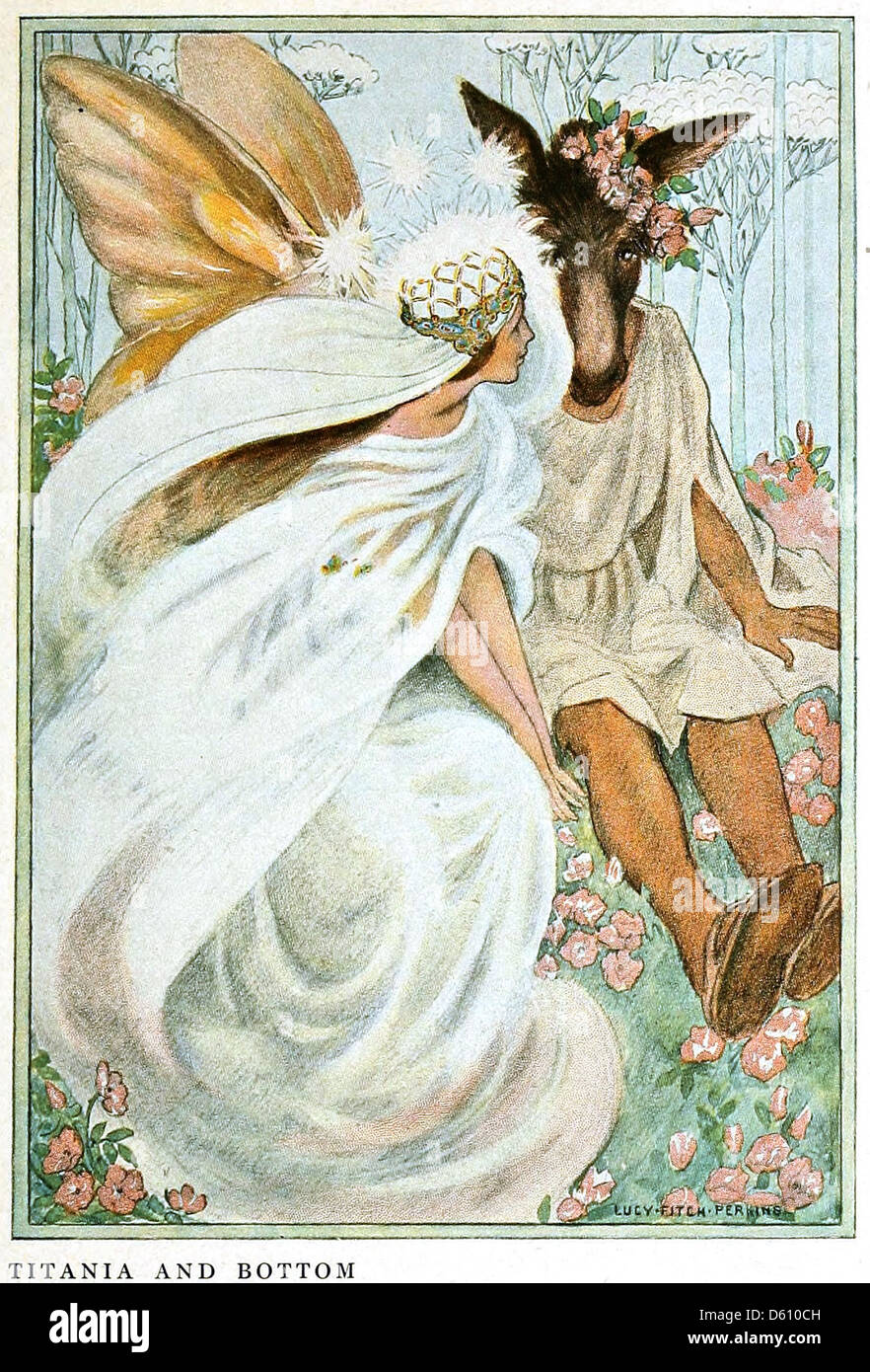 A 1907 illustration from Shakespeare's play *A Midsummer Night's Dream ...
