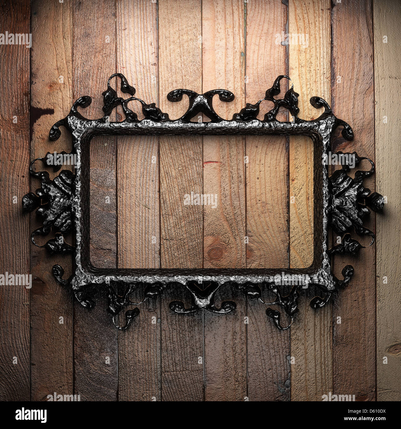 vintage iron frame Stock Photo - Alamy