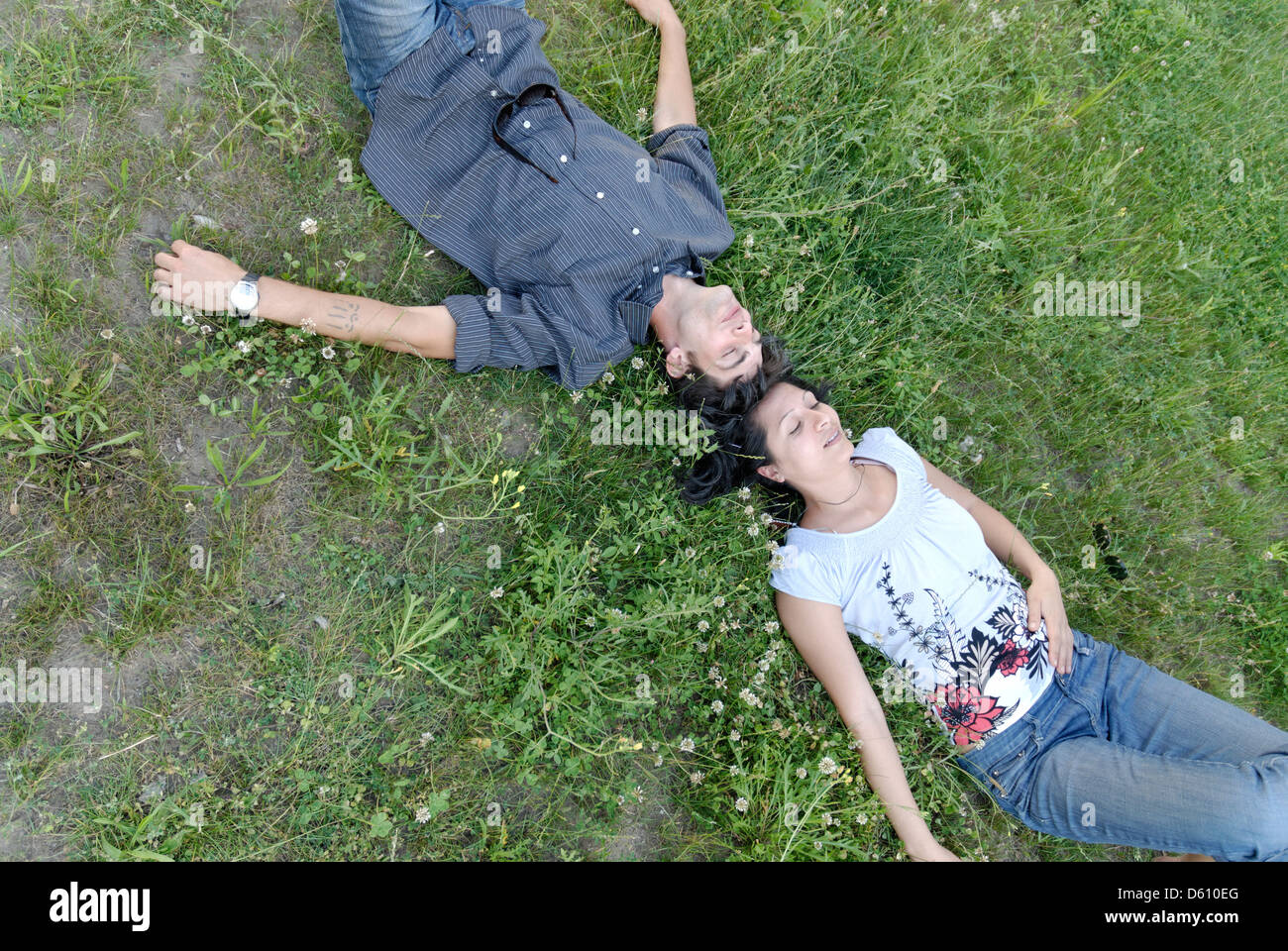couple in love head to head Stock Photo - Alamy