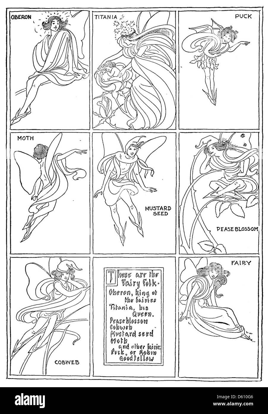An illustration from 'A Midsummer-Night's Dream' (1907), featuring the ...
