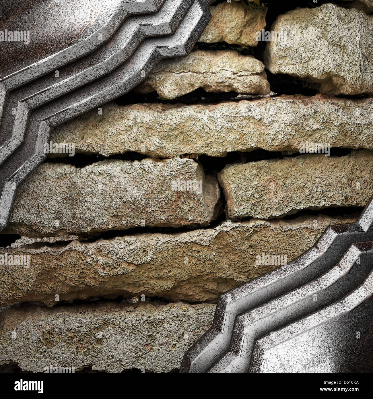 metal on wall Stock Photo - Alamy