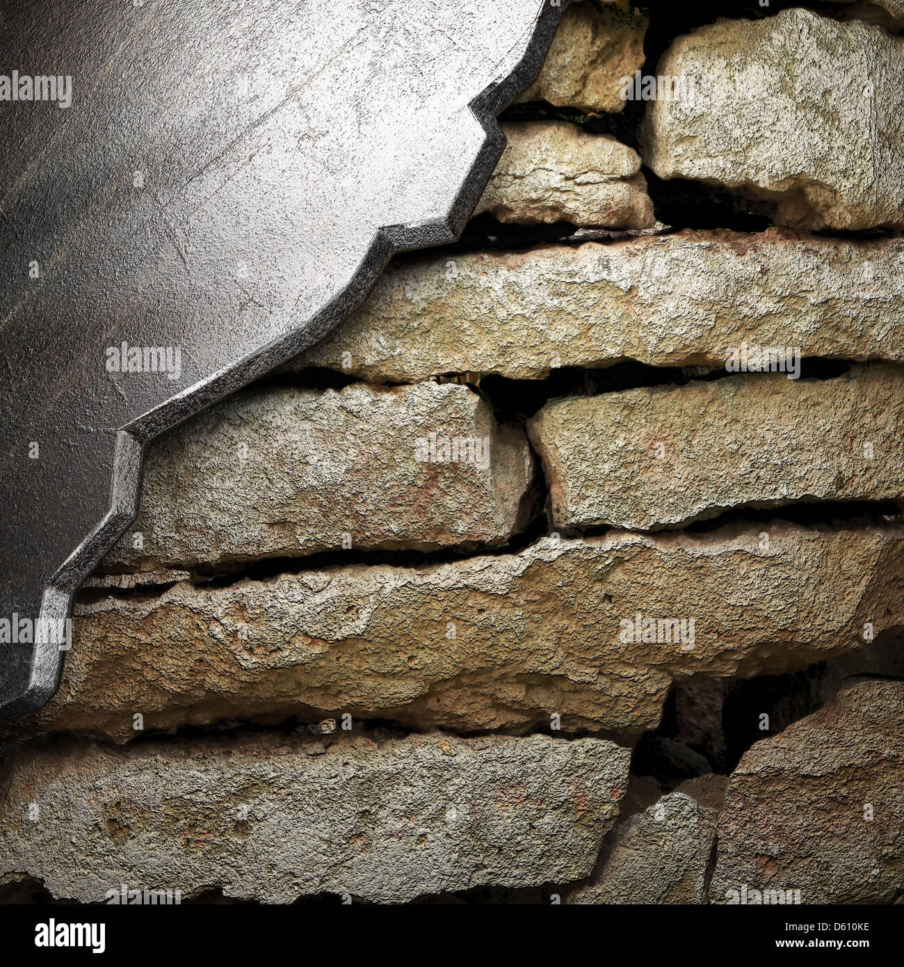 metal on wall Stock Photo - Alamy