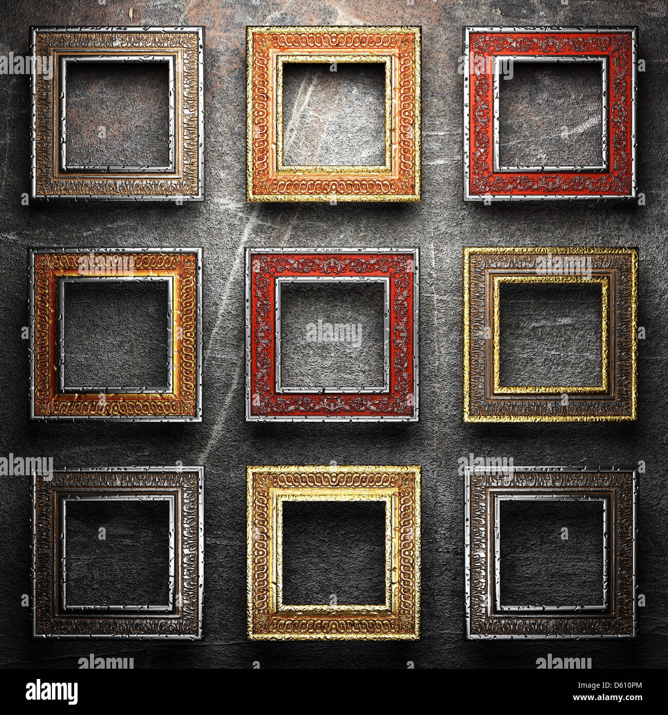 Antique ornament frame Stock Photo - Alamy