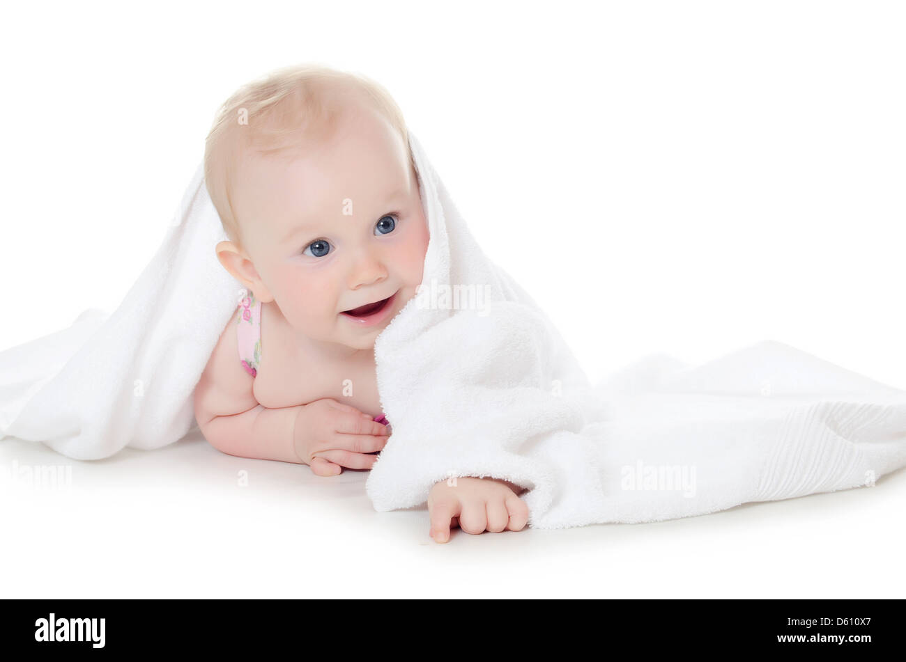The small baby isolated on white Stock Photo - Alamy