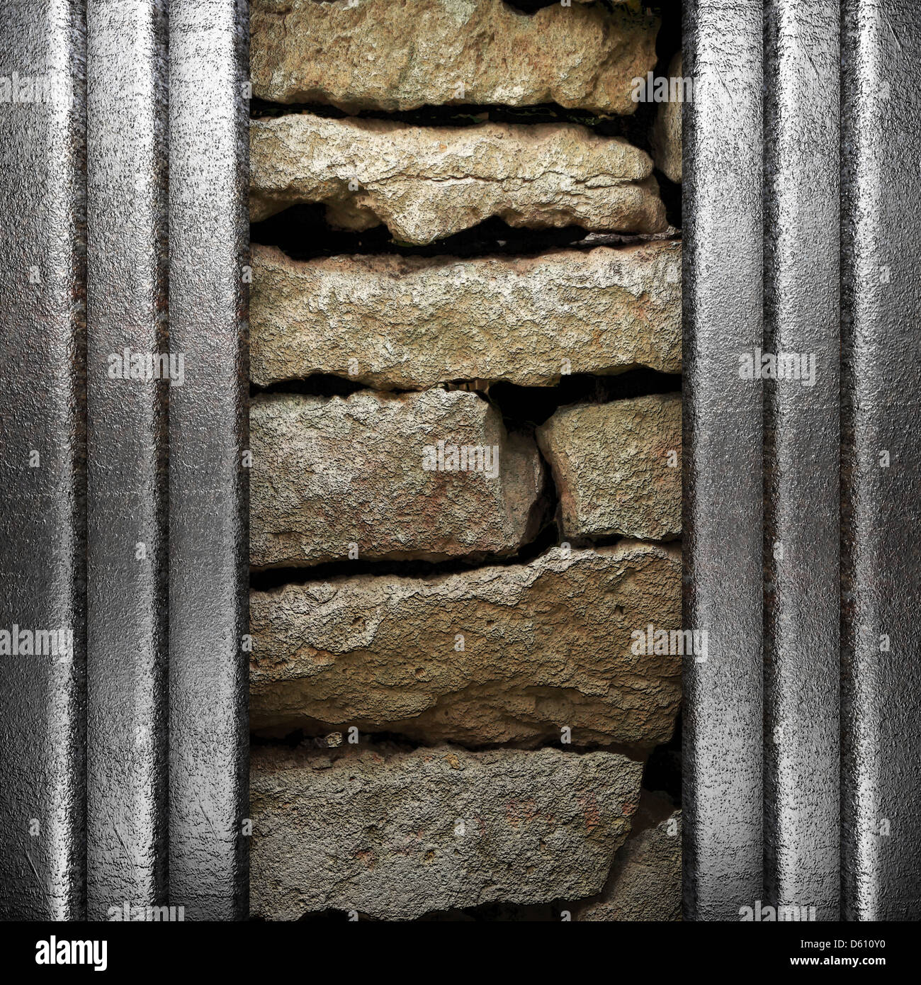 metal on wall Stock Photo - Alamy