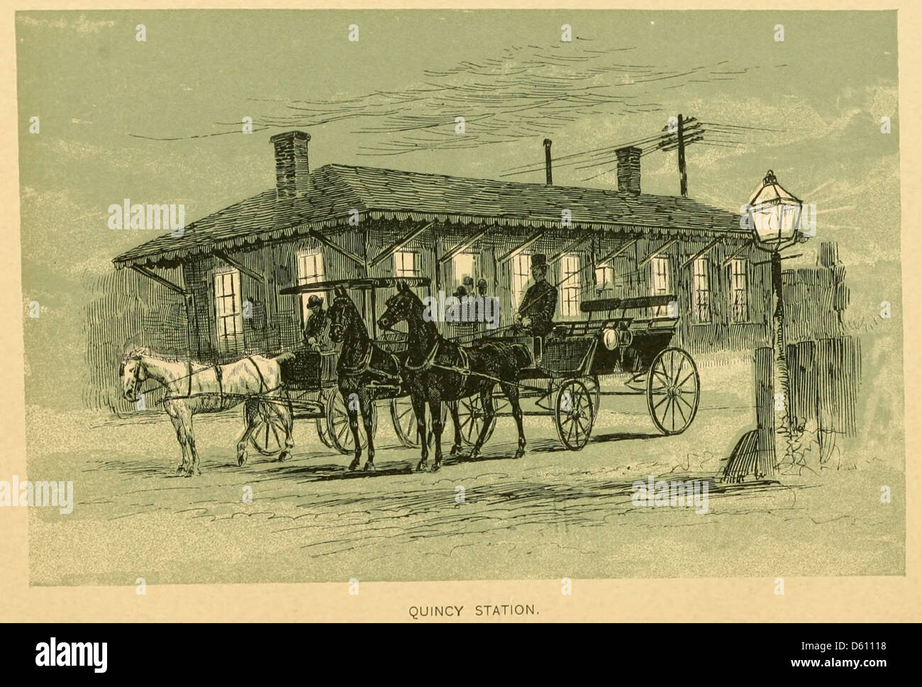 This 1888 image captures a dramatic midnight carriage race, featuring ...