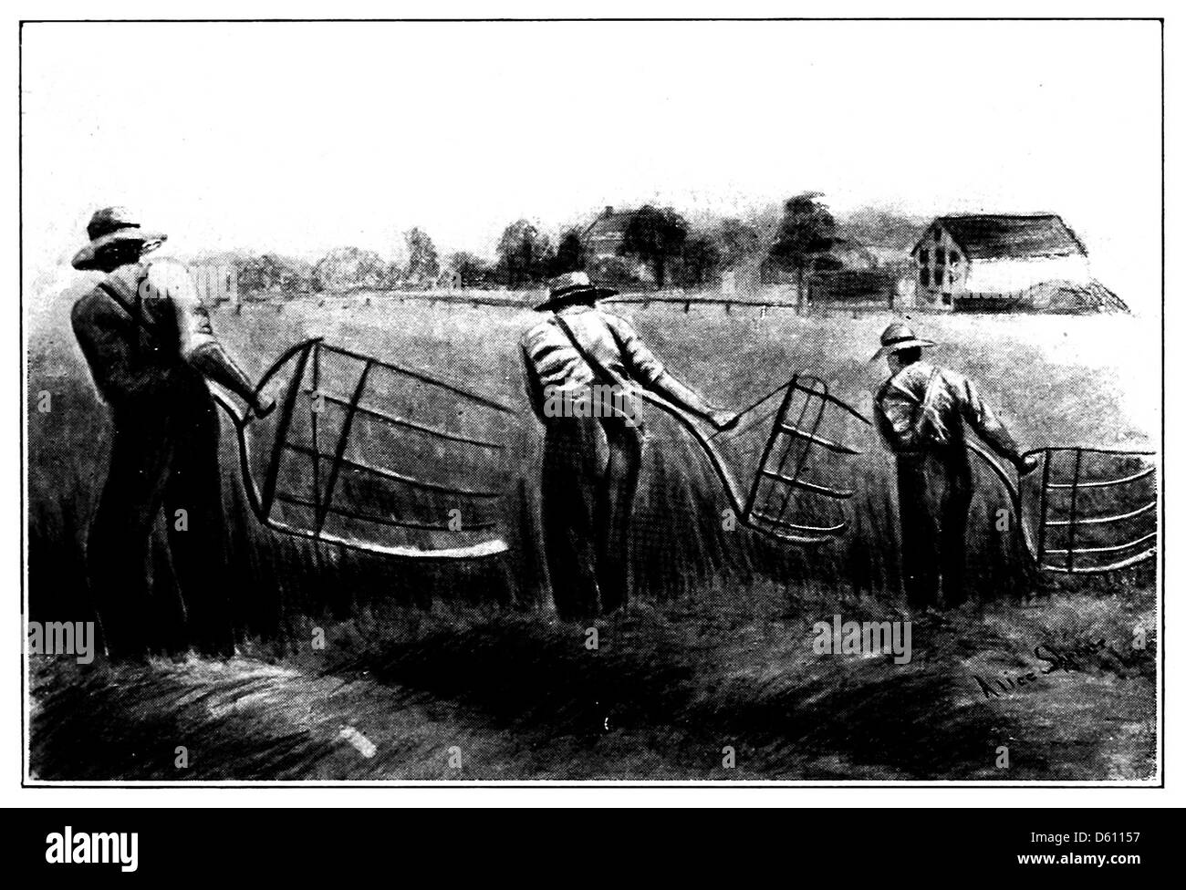 Country life farm 1900s hi-res stock photography and images - Alamy