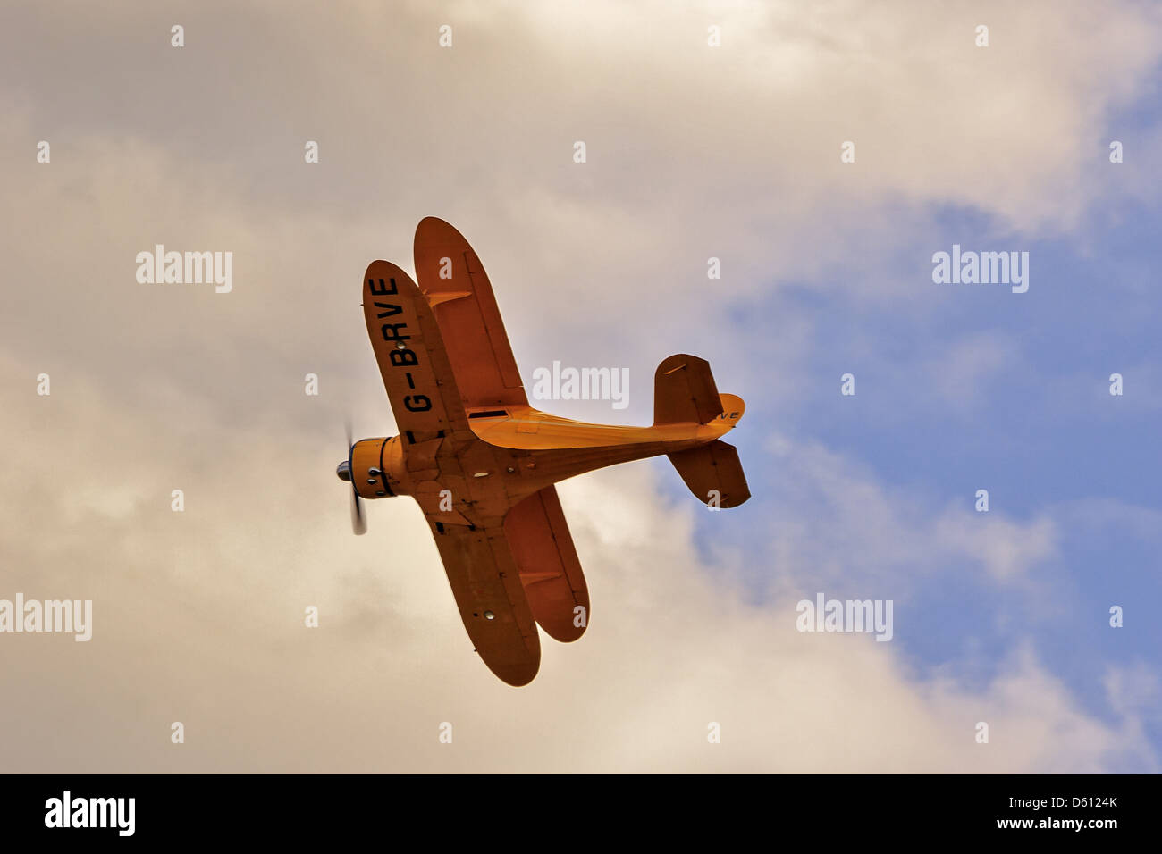 Aircraft Beechcraft 17 Staggerwing Duxford UK Stock Photo - Alamy