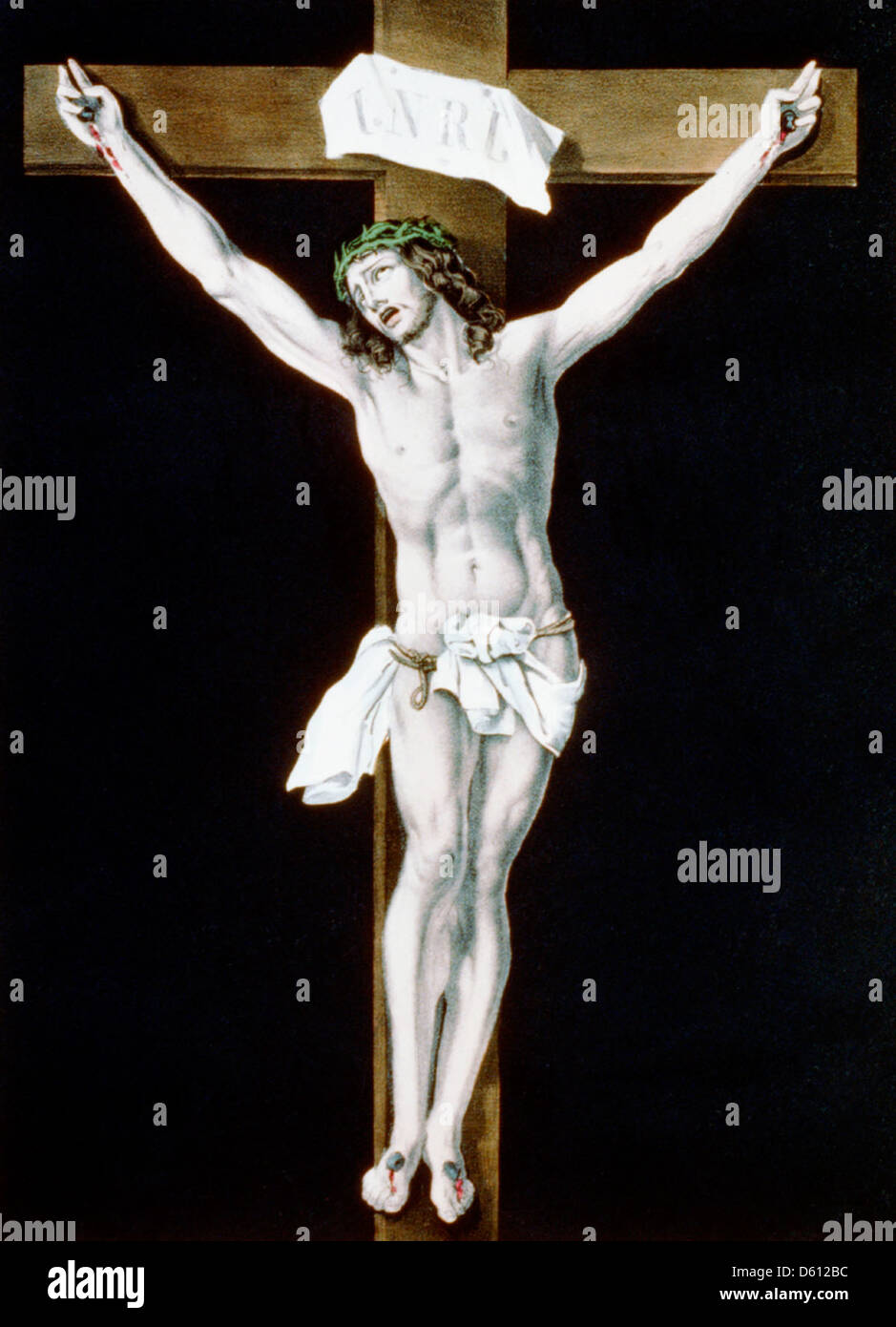 Jesus christ crucified painting hi-res stock photography and images - Alamy