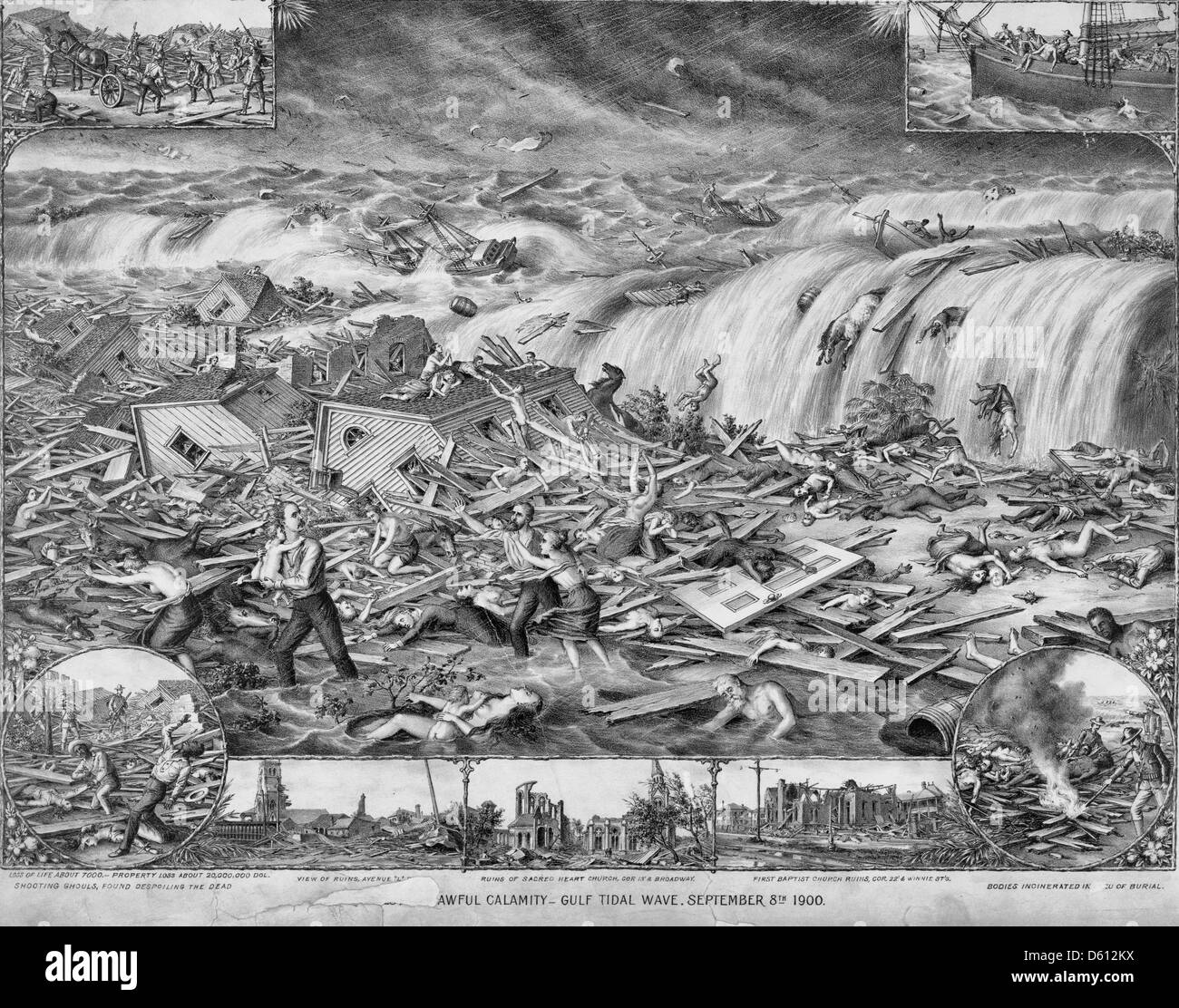 Tidal wave drawing hi-res stock photography and images - Alamy