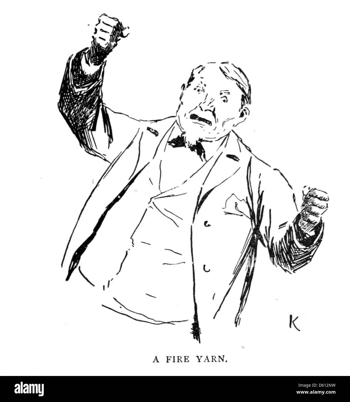 An image from 'A Frenchman in America,' depicting the cultural ...