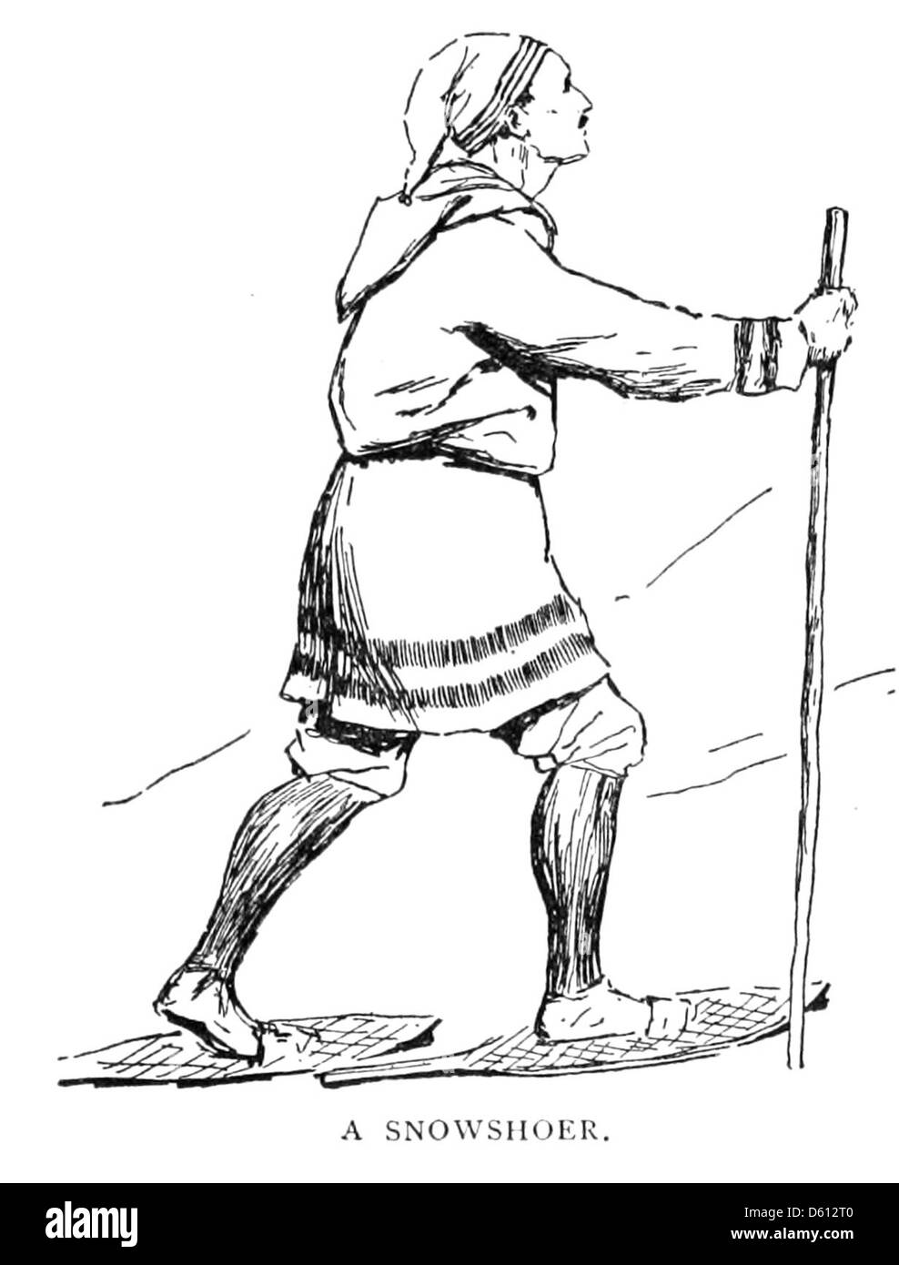 An illustration of a Frenchman in America, likely from the mid-19th ...