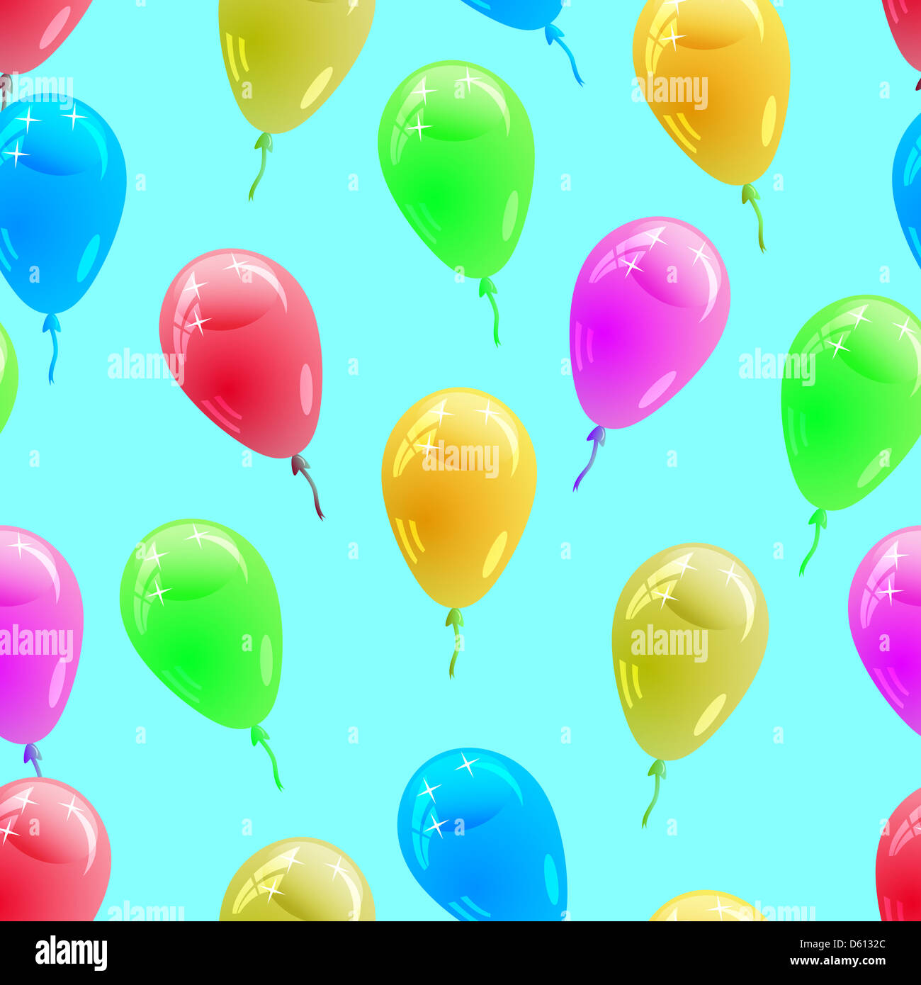 Background with glossy multicolored balloons. . Seamless wallpaper ...