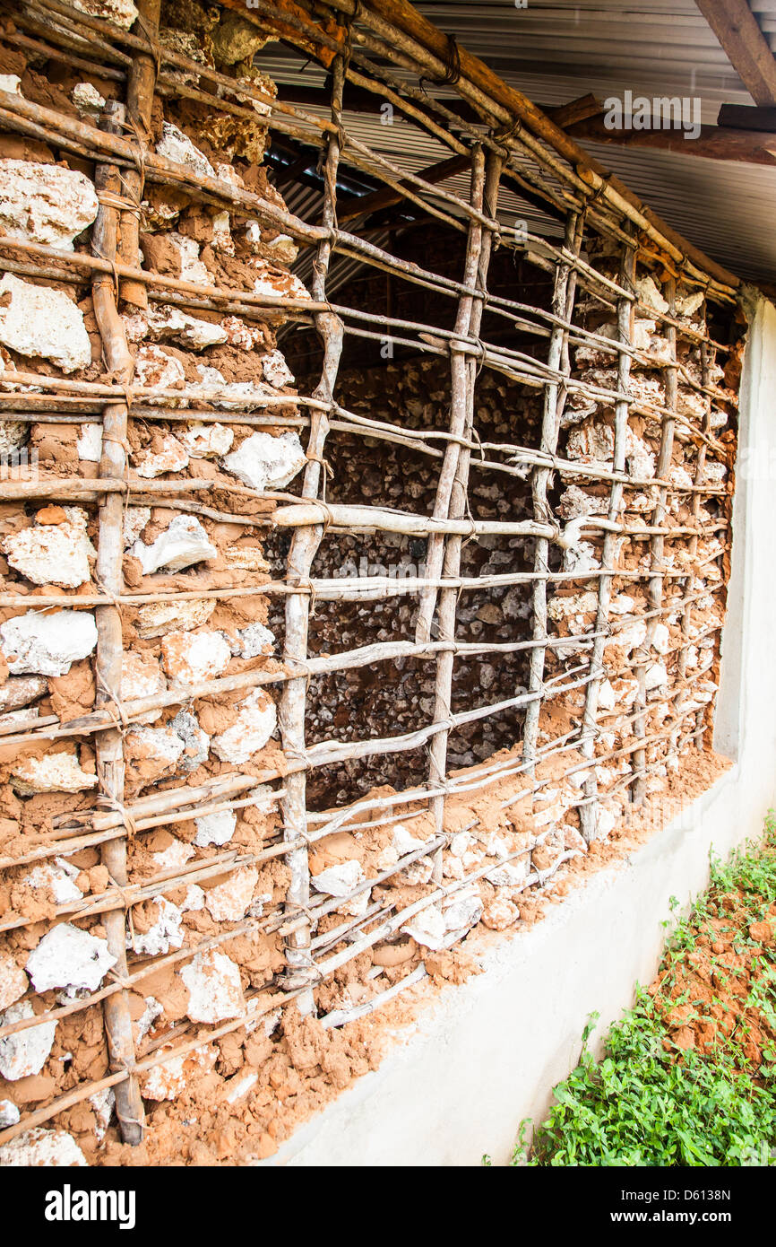 Building house in Africa Stock Photo - Alamy