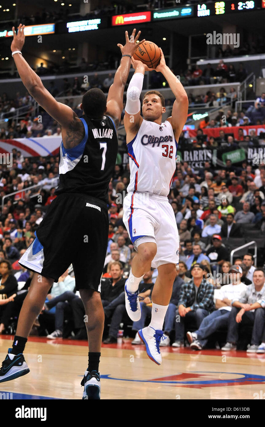 Los Angeles, California, USA. 10th April 2013. Los Angeles Clippers ...