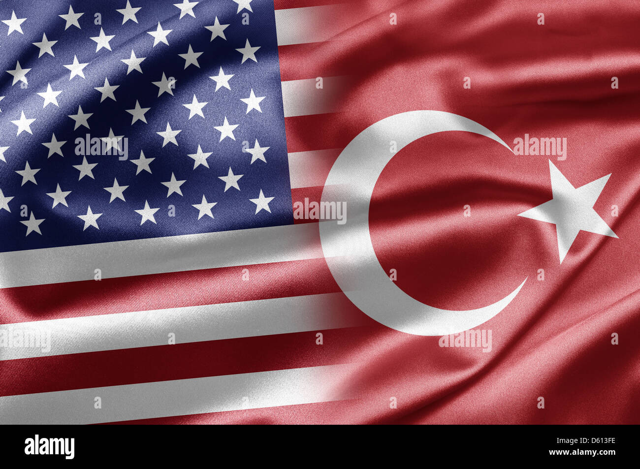Turkish and american flag hi-res stock photography and images - Alamy