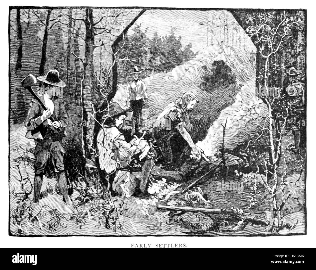 An 1884 photograph depicting a family’s flight around their home ...