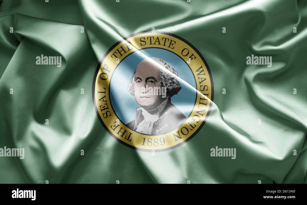 Flag us state washington hi-res stock photography and images - Alamy