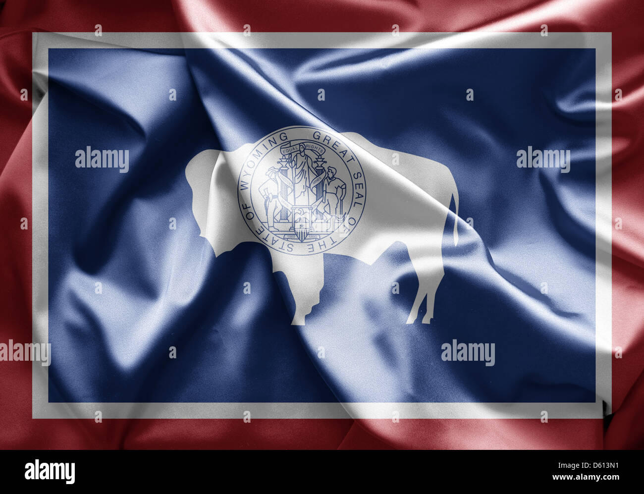 Wyoming state flag hi-res stock photography and images - Alamy