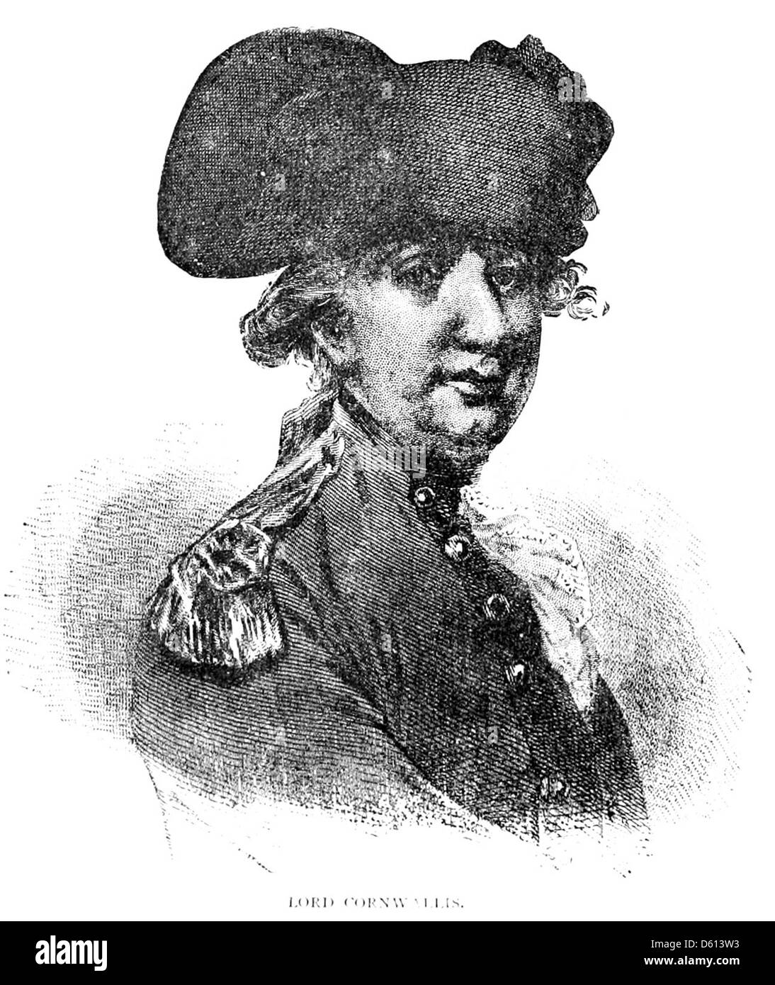 An 1884 illustration of Lord Cornwallis and his family, possibly ...