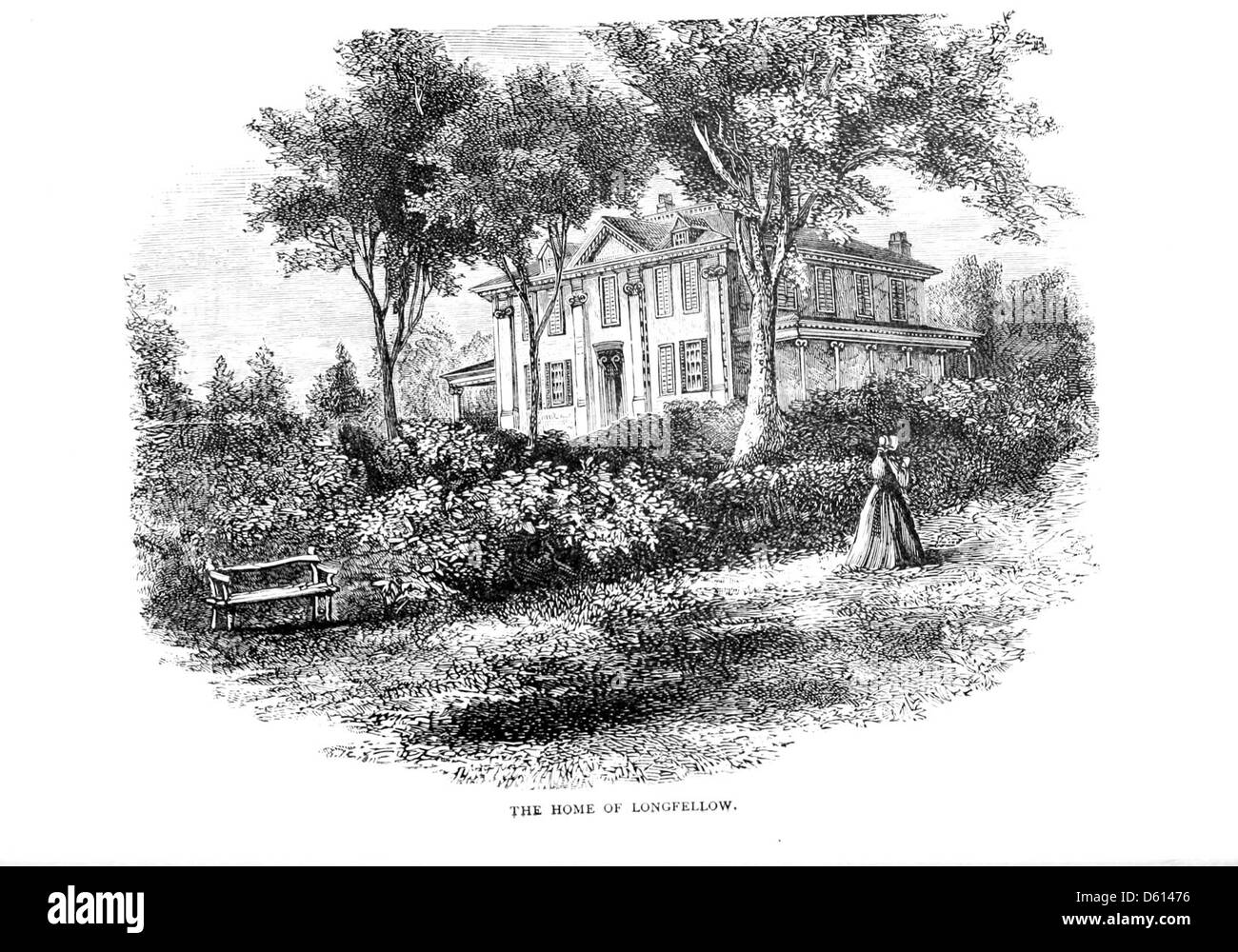 This 1884 photograph captures a family flying around their home ...