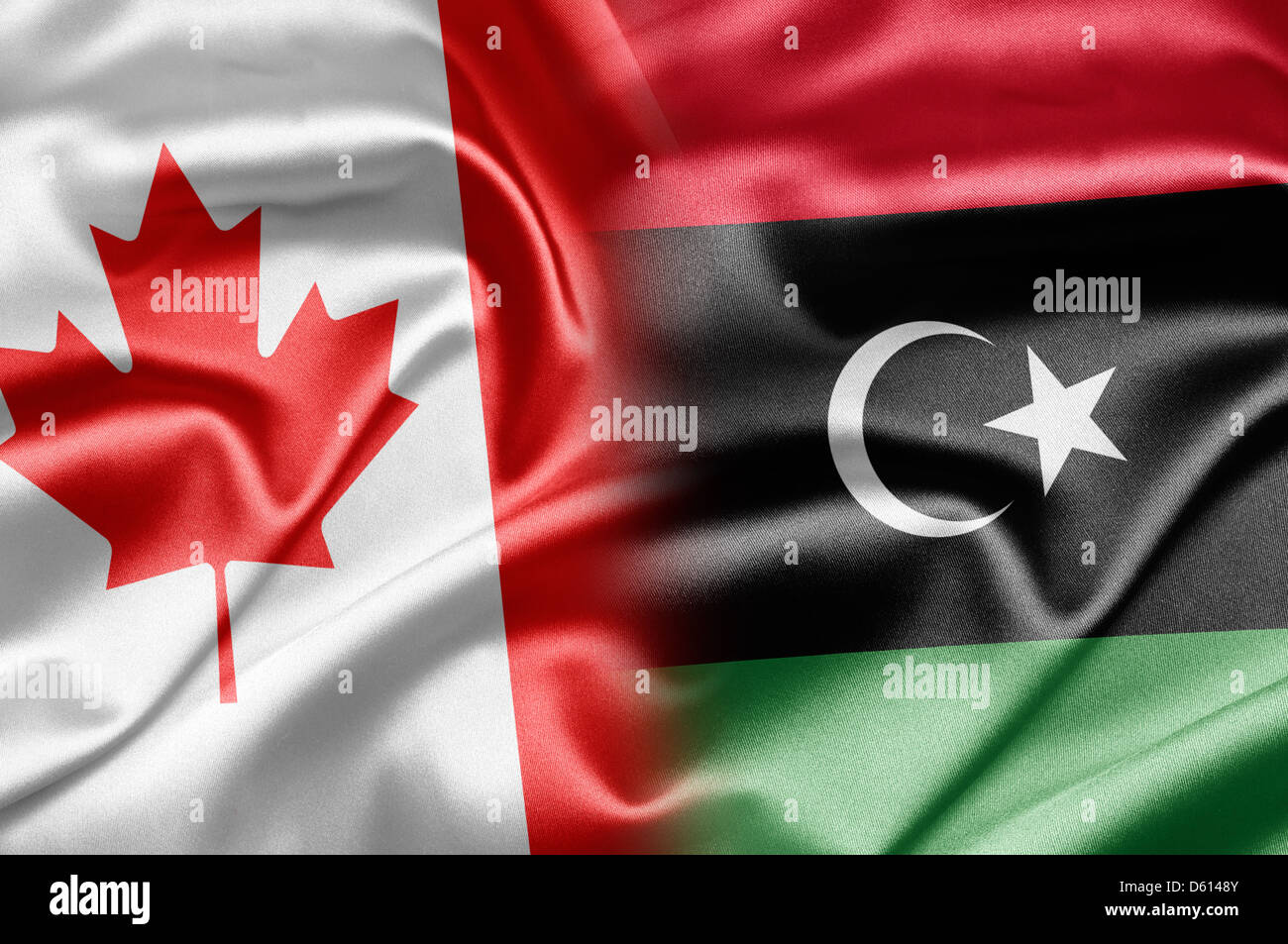 Canada libya flag hi-res stock photography and images - Alamy