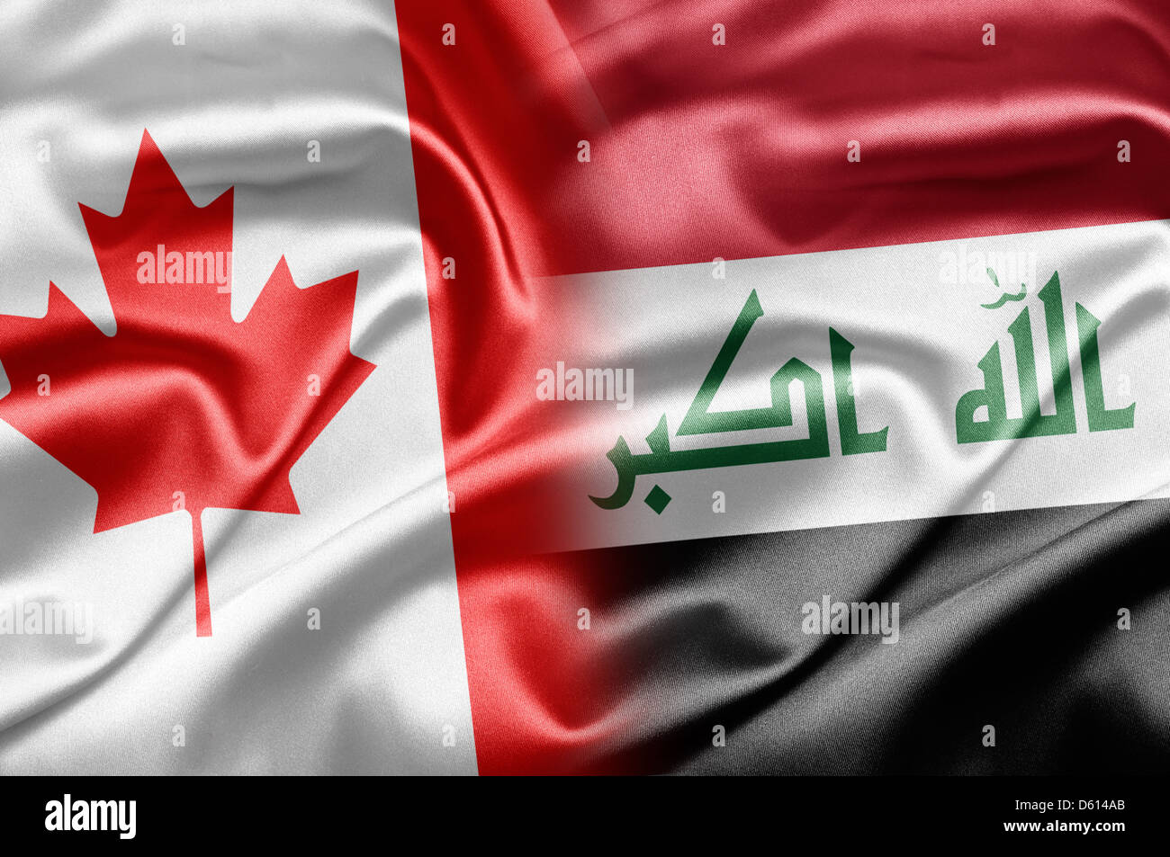 Canada iraq flag hi-res stock photography and images - Alamy