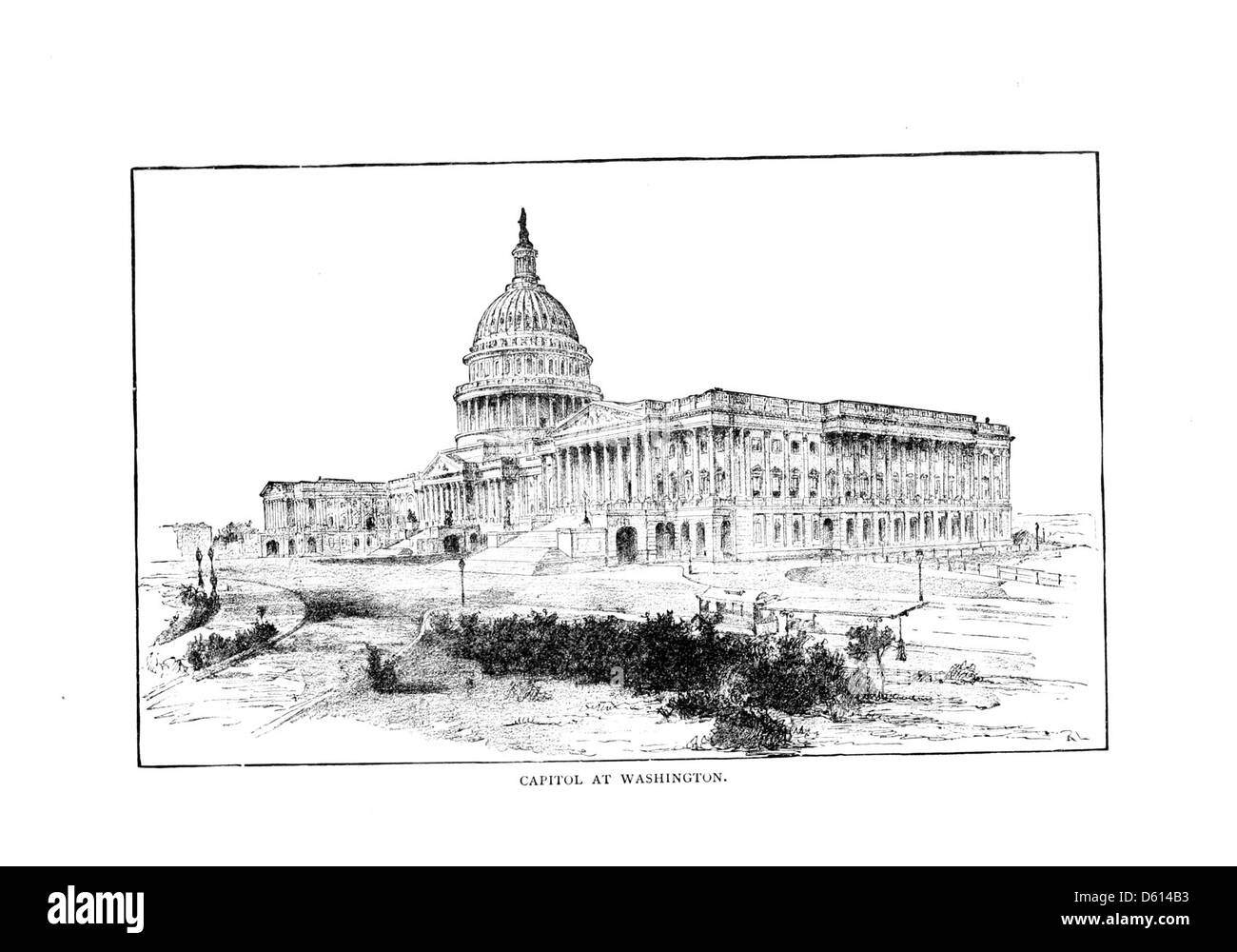 Washington dc old illustration hi-res stock photography and images - Alamy