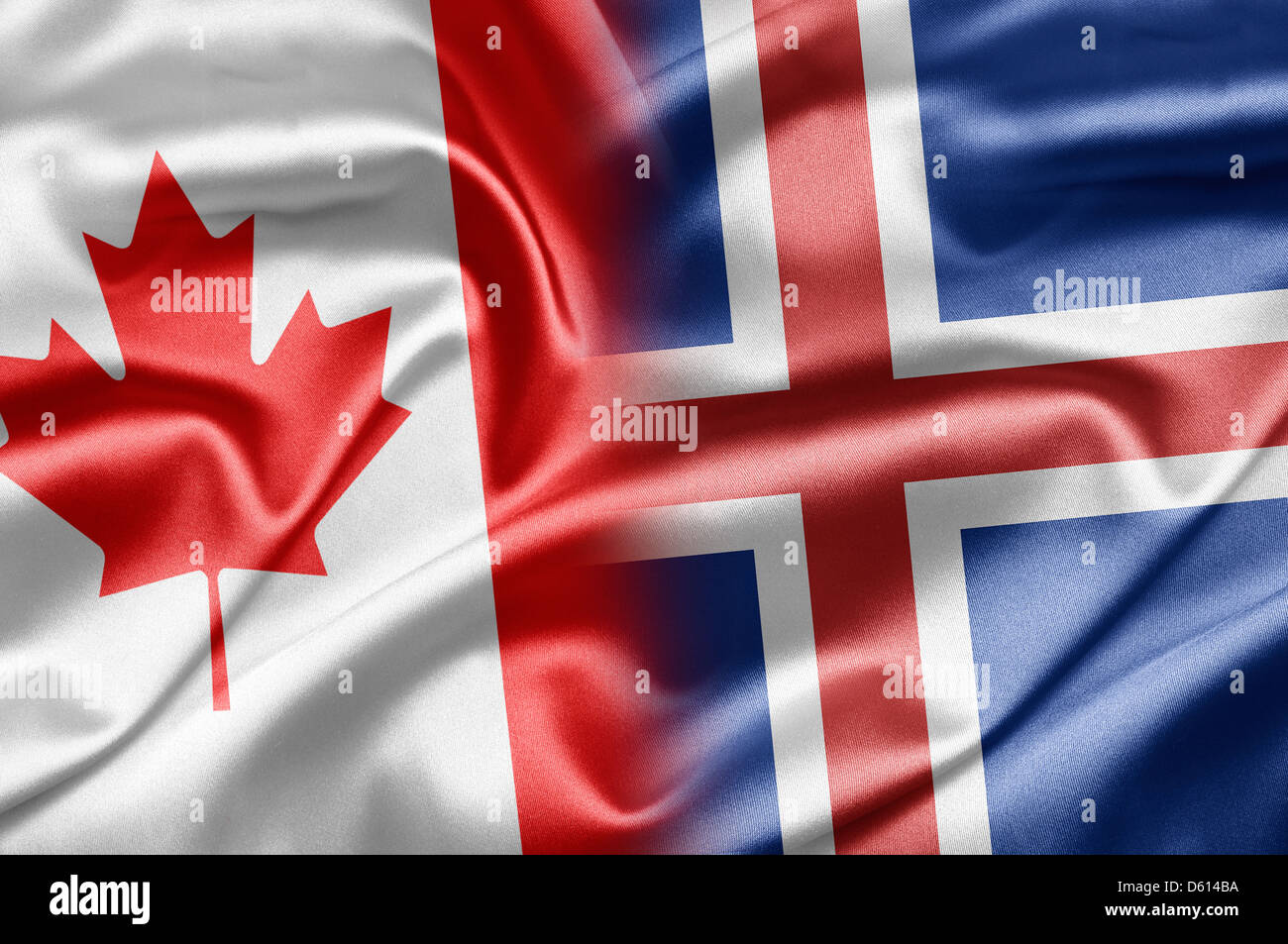 Canada iceland flag hi-res stock photography and images - Alamy
