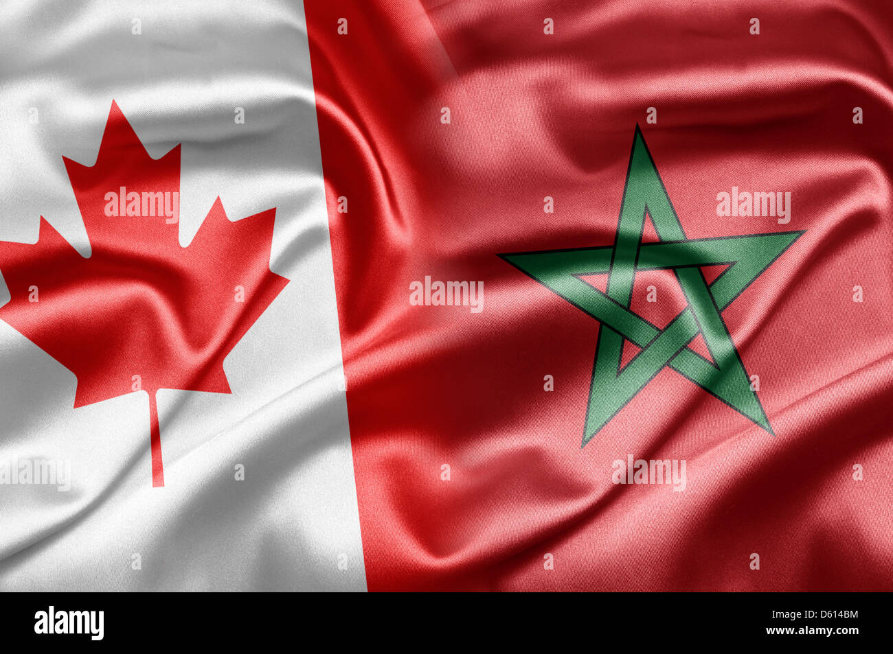 Morocco canada flag hi-res stock photography and images - Alamy