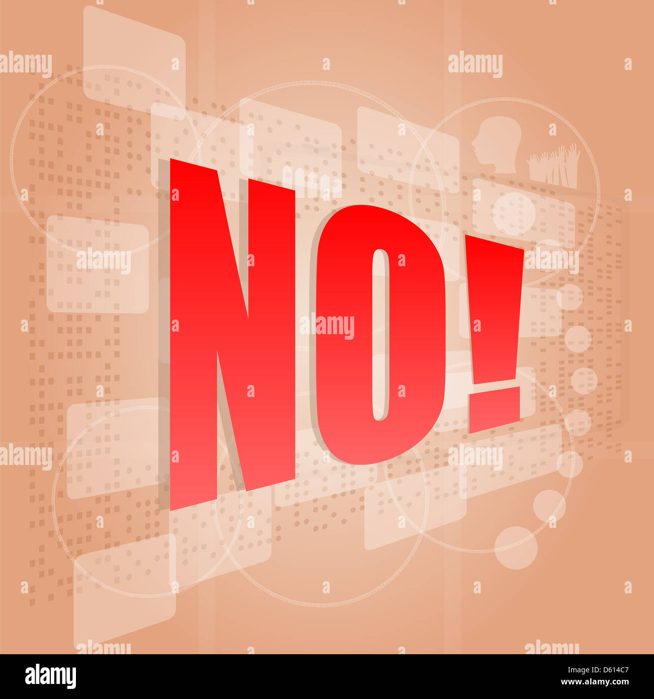 no word on digital screen Stock Photo - Alamy