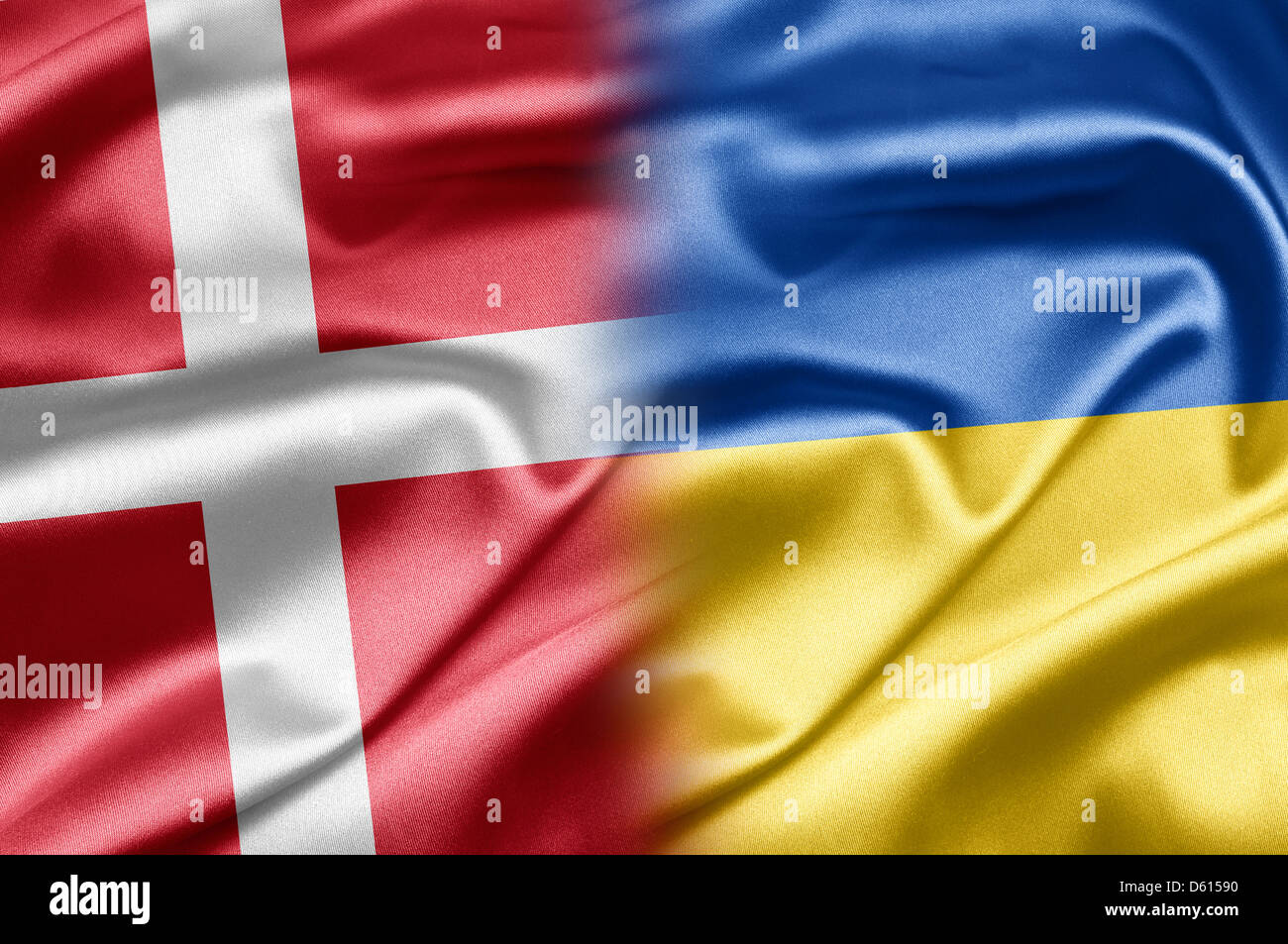 Ukraine and danish flag hi-res stock photography and images - Alamy