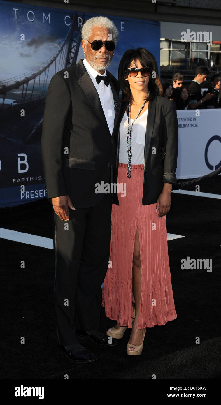 Los Angeles, California, USA. 10th April 2013. Morgan Freeman and ...