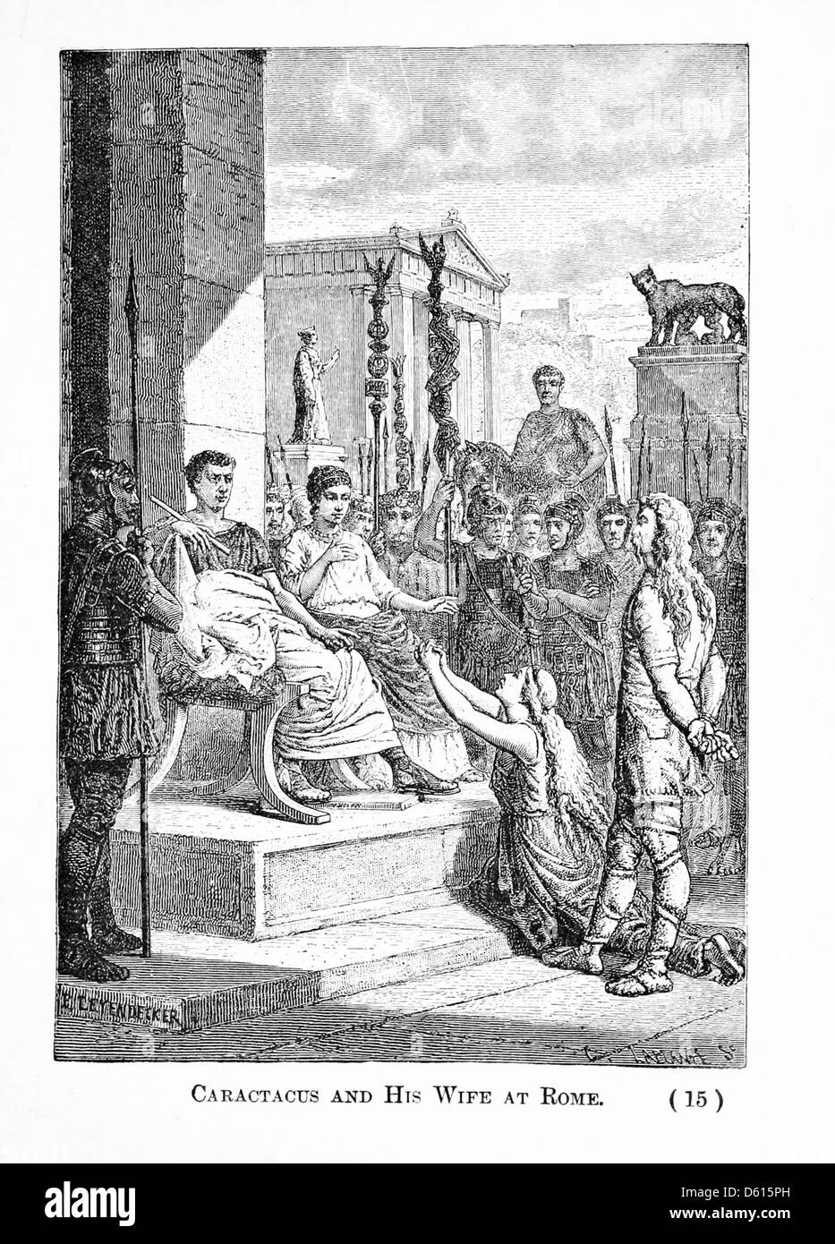 An illustration from 'A Child's History of England', capturing a moment ...