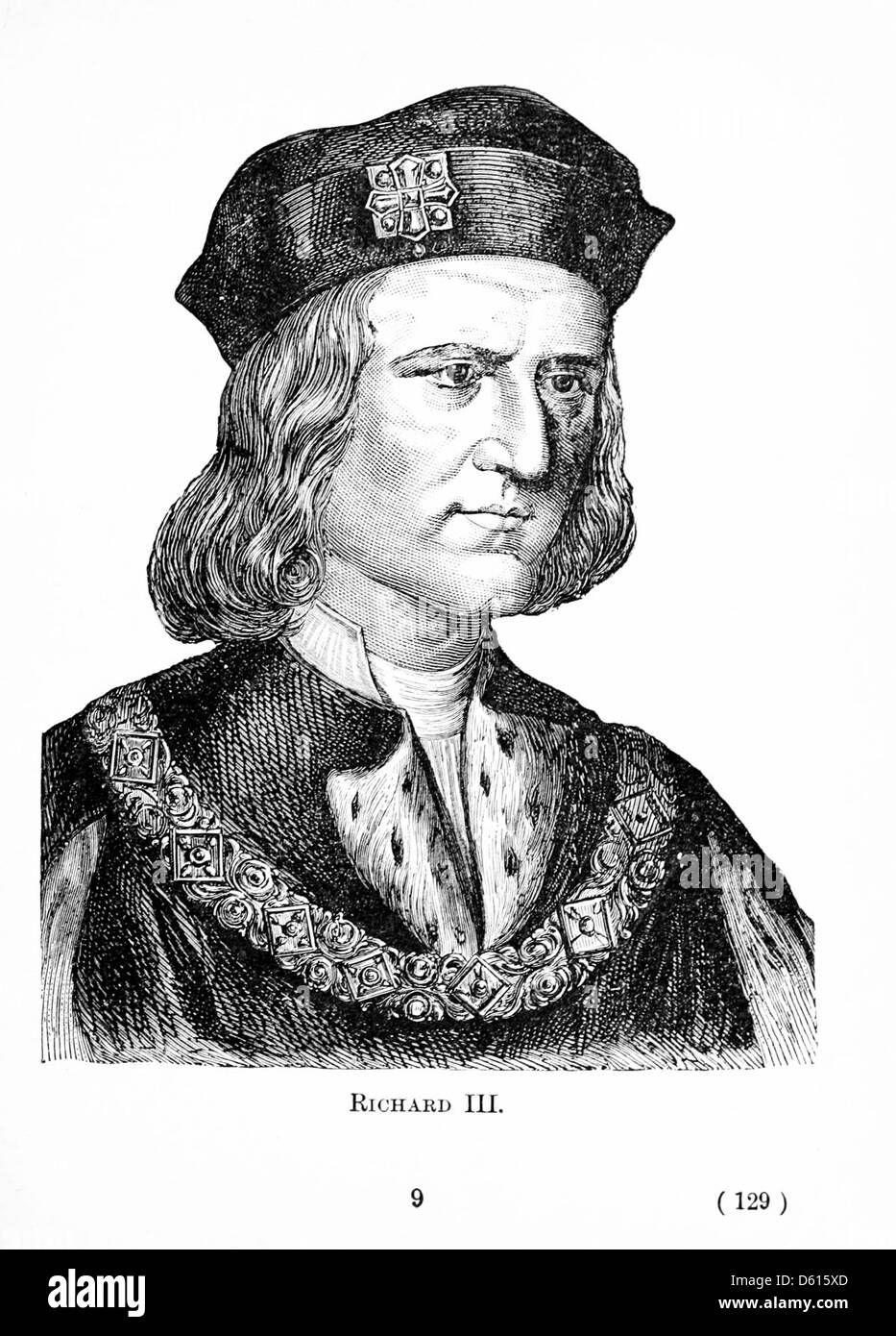 This 1897 illustration from *A Child's History of England* depicts King ...