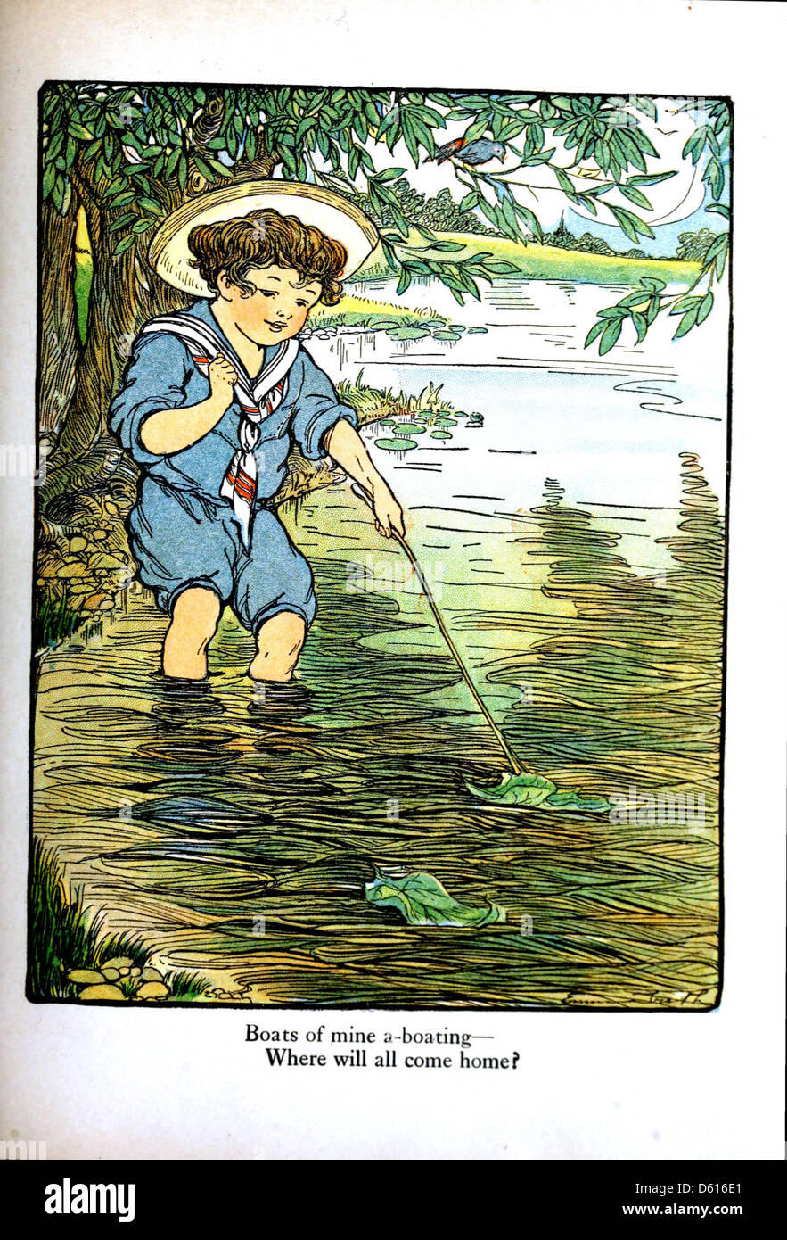 This 1913 illustration from 'A Child's Garden of Verses' by Robert ...