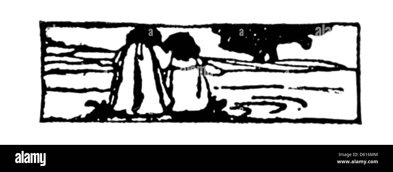 An illustration from the 1913 edition of 'A Child's Garden of Verses ...