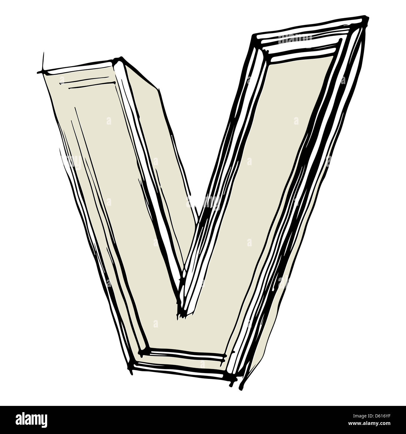 Letter v drawing hi-res stock photography and images - Alamy