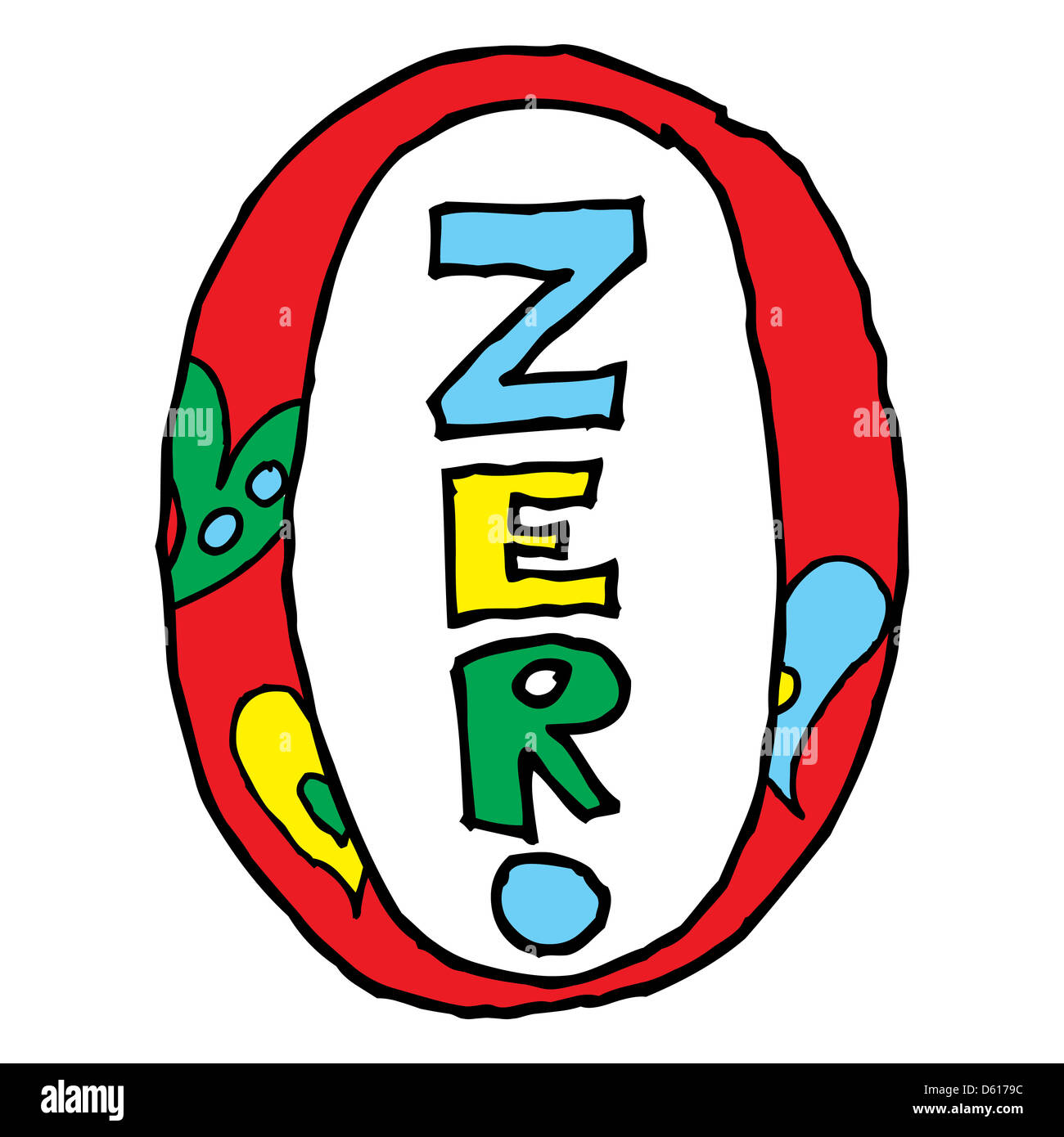 The Number 0 In Graffiti