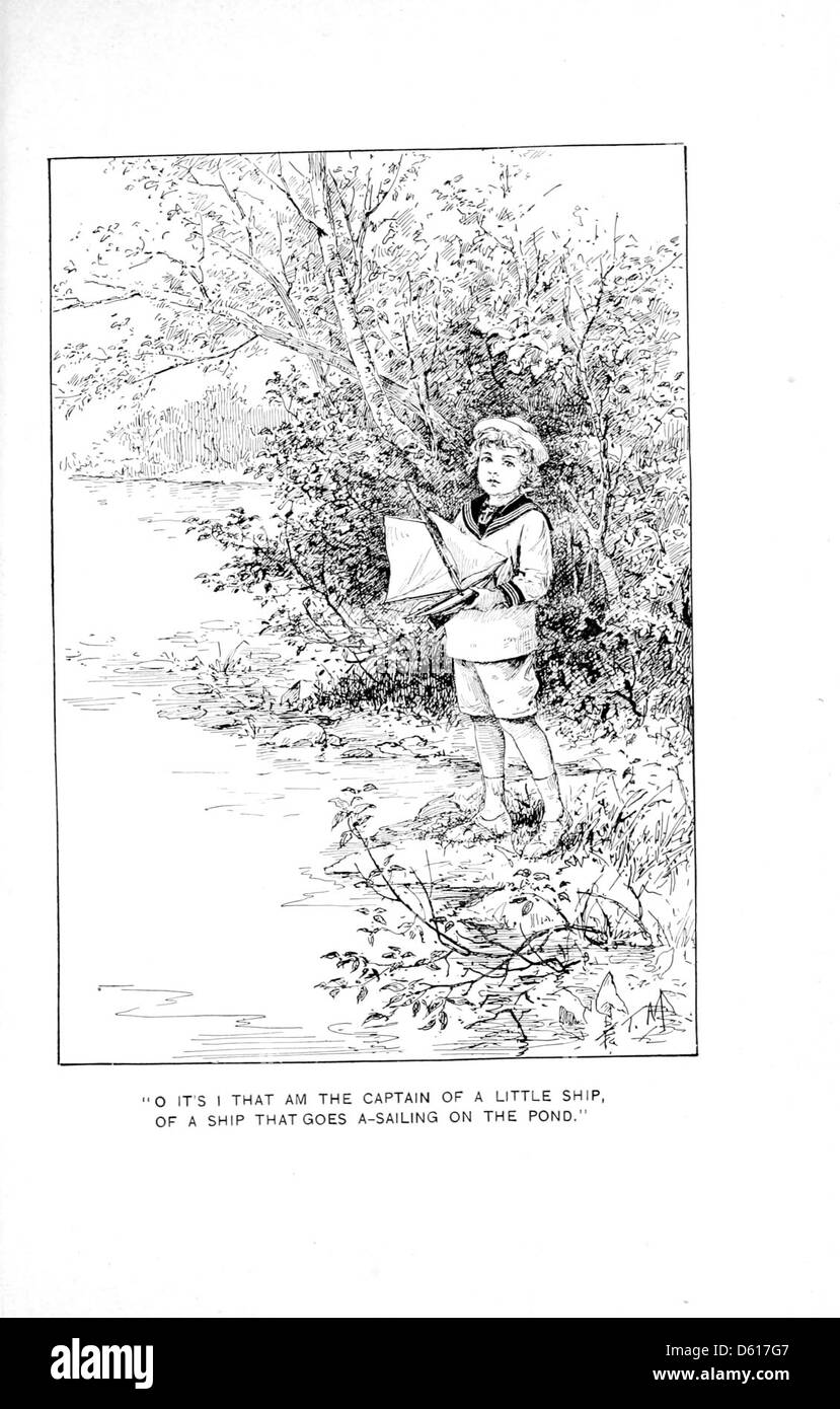 An illustration from the 1918 book 'A Child's Garden of Verses' by ...