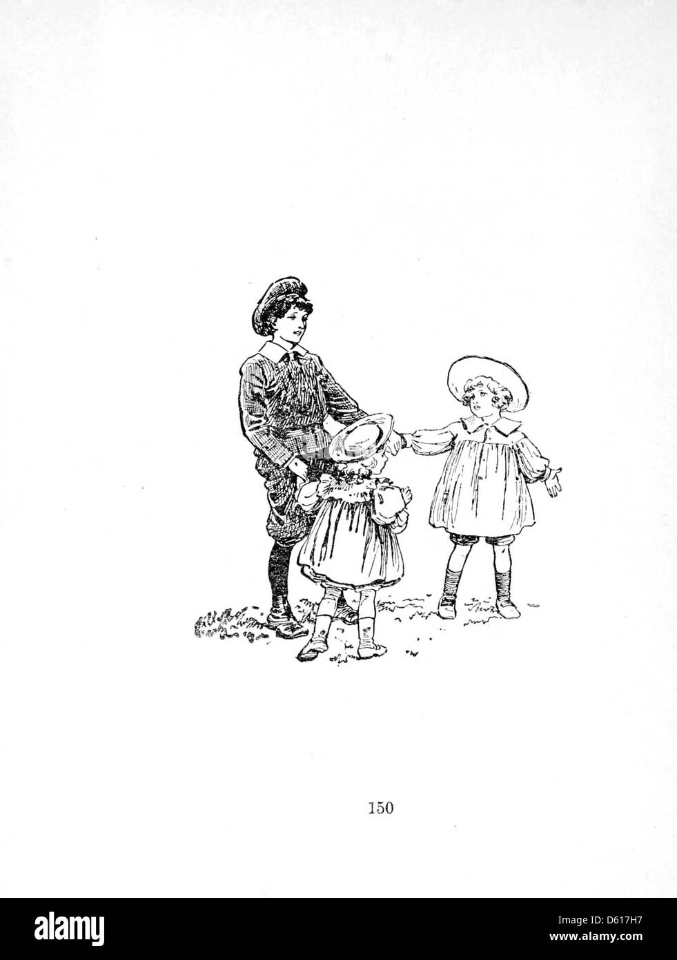 An illustration from the 1902 edition of 'A Child’s Garden of Verses ...