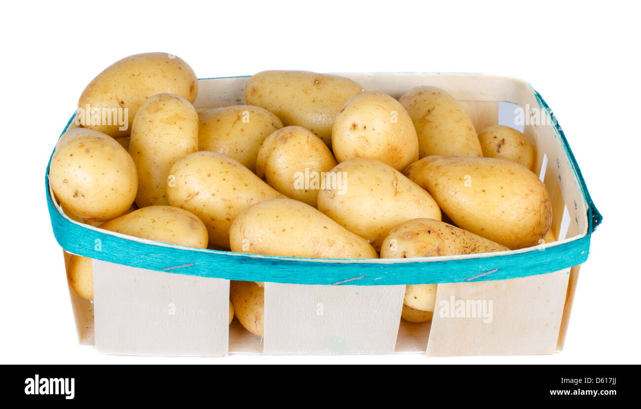 Potatoes in basket Stock Photo - Alamy