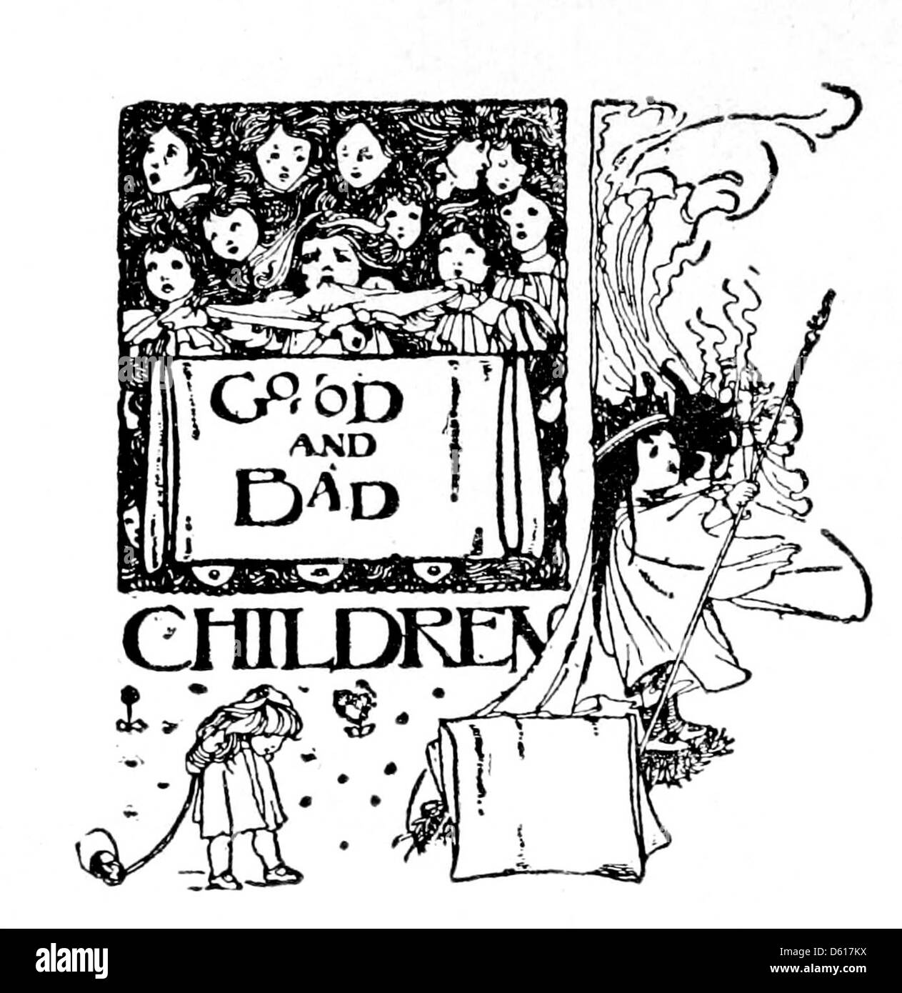 An illustration from the 1902 edition of 'A Child's Garden of Verses ...