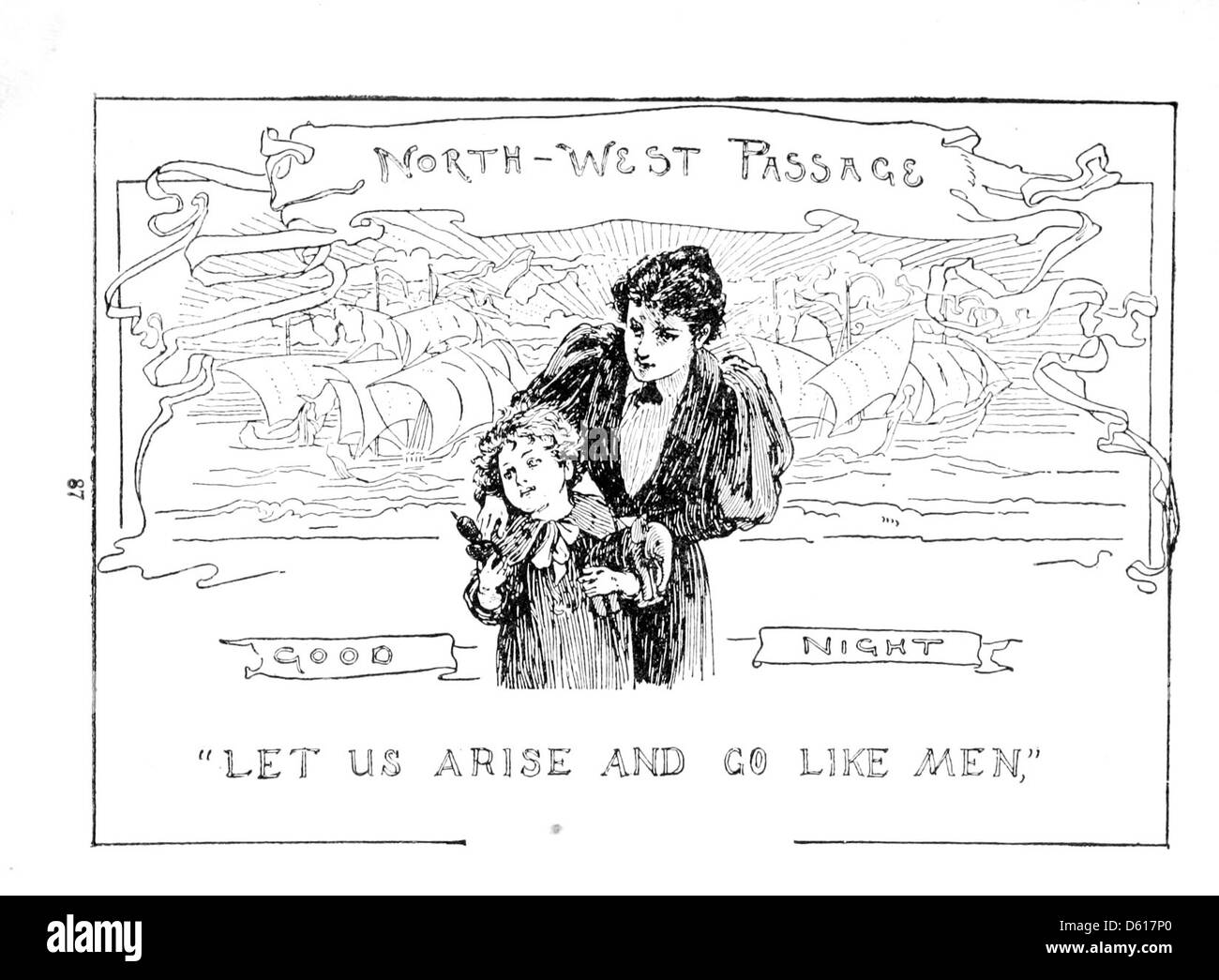 An illustration from 'A Child's Garden of Verses,' a beloved children's ...