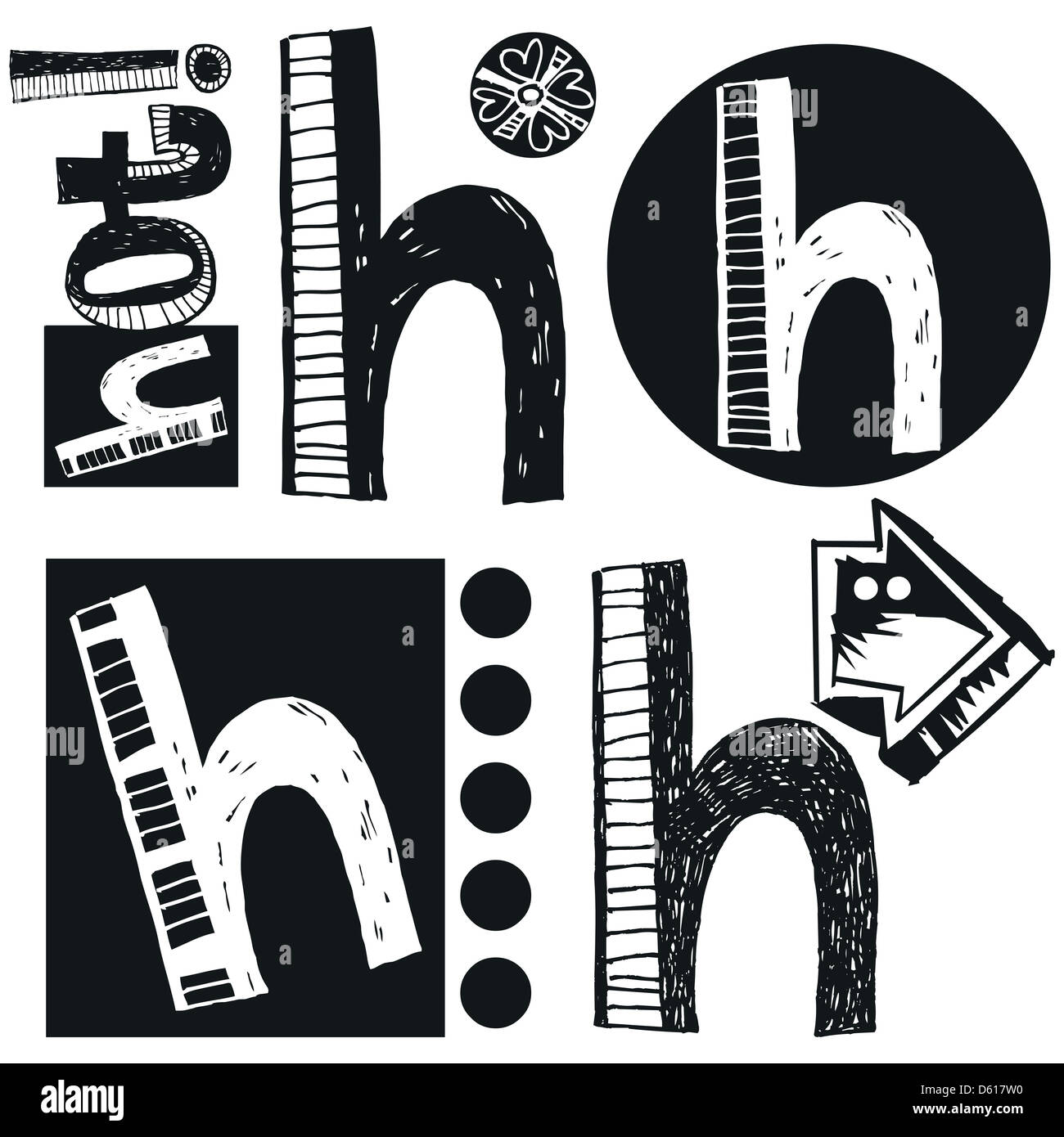 Scribble Alphabet Crazy Doodle High Resolution Stock Photography and ...