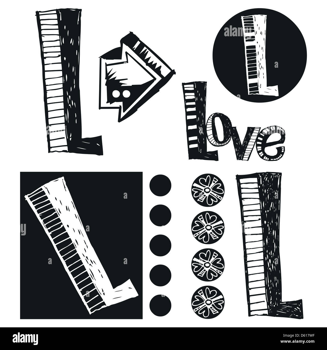 Scribble Alphabet Crazy Doodle High Resolution Stock Photography and ...