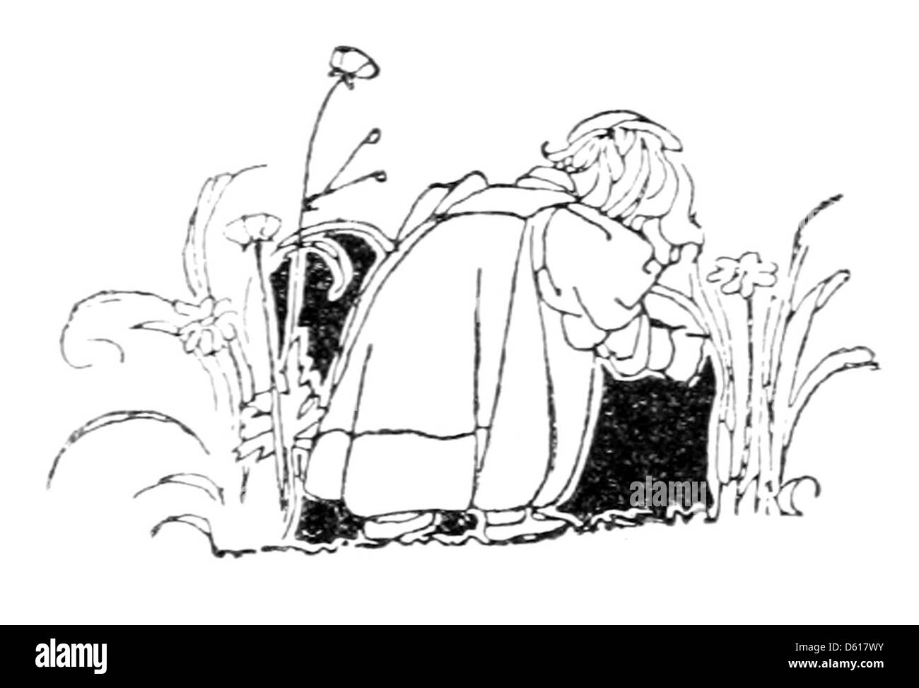 An illustration from *A Child’s Garden of Verses* (1902), a collection ...