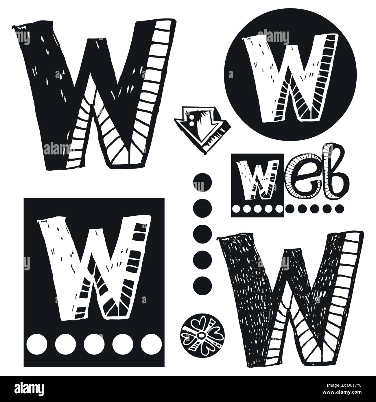 Scribble Alphabet Crazy Doodle High Resolution Stock Photography and ...